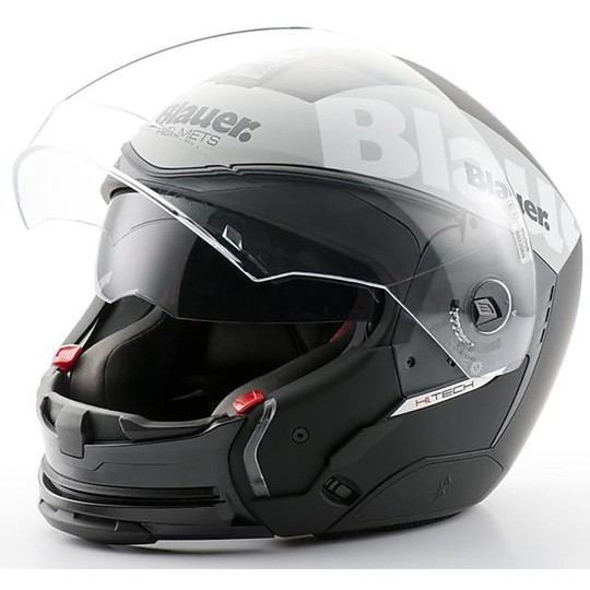 Modular Motorcycle Helmet Jet Black Matte Crossover Blauer mobile For ...