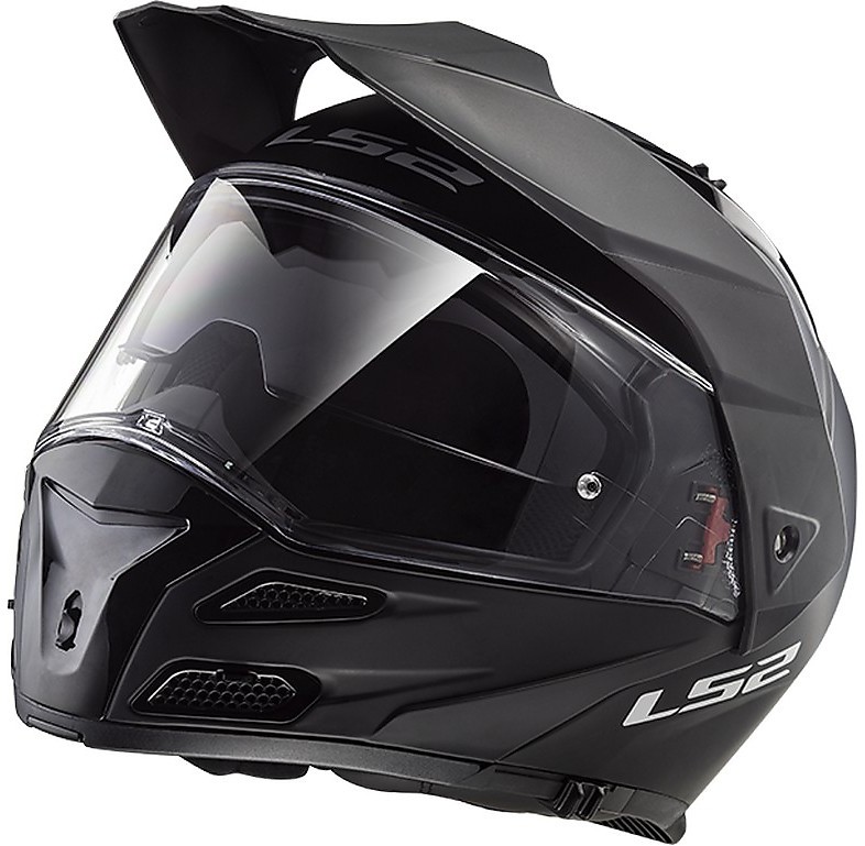 Modular Motorcycle Helmet LS2 FF324 Metro EVO Solid Black Opaque For Sale Online - Outletmoto.eu
