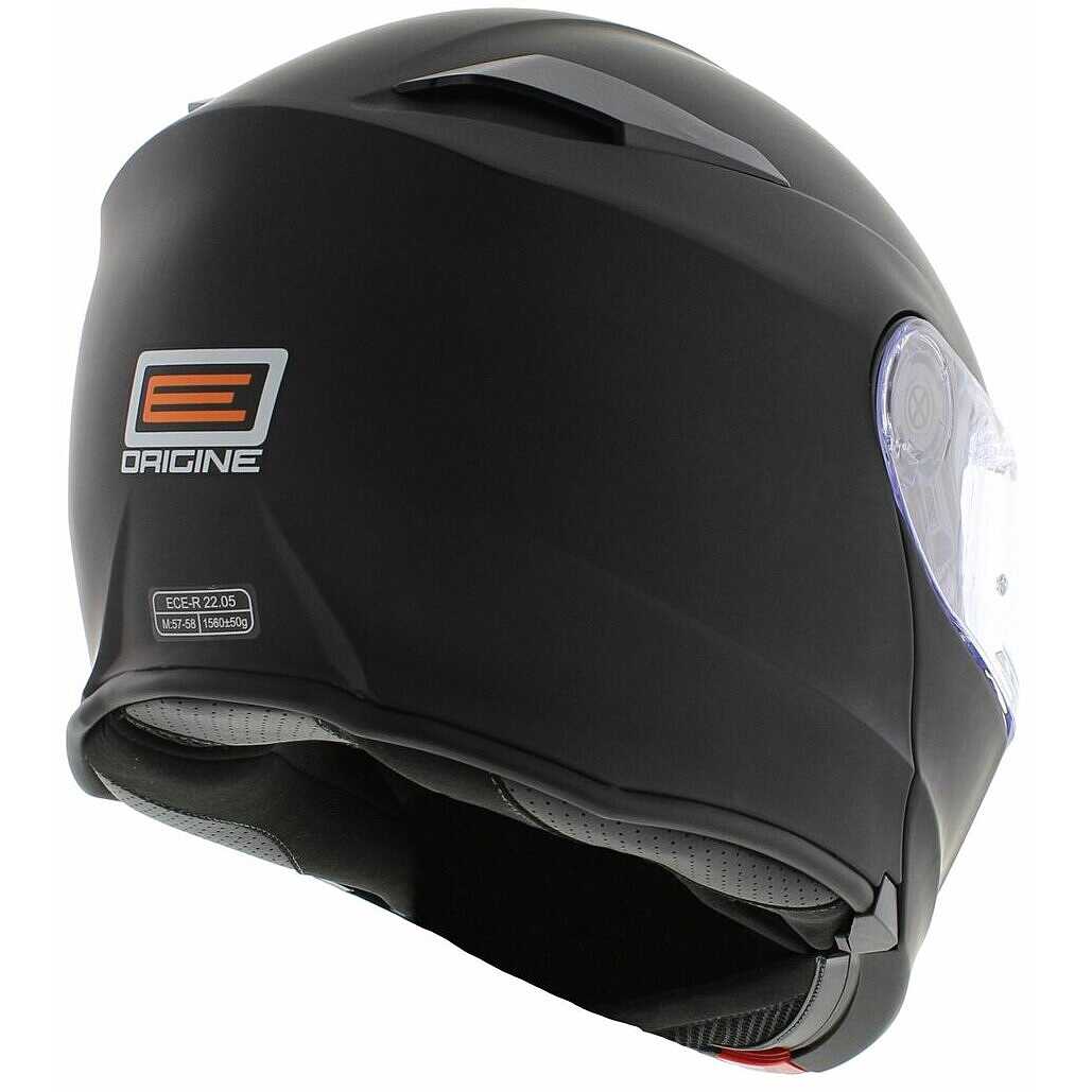 Modular Motorcycle Helmet Origin DELTA BASIC Solid Black - Matt For ...