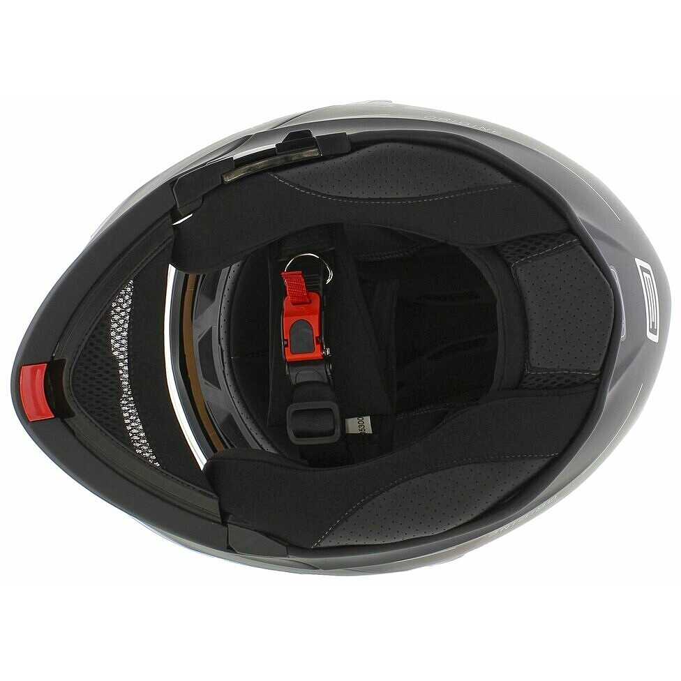 Modular Motorcycle Helmet Origin DELTA BASIC Virgin Red Black Titanium ...