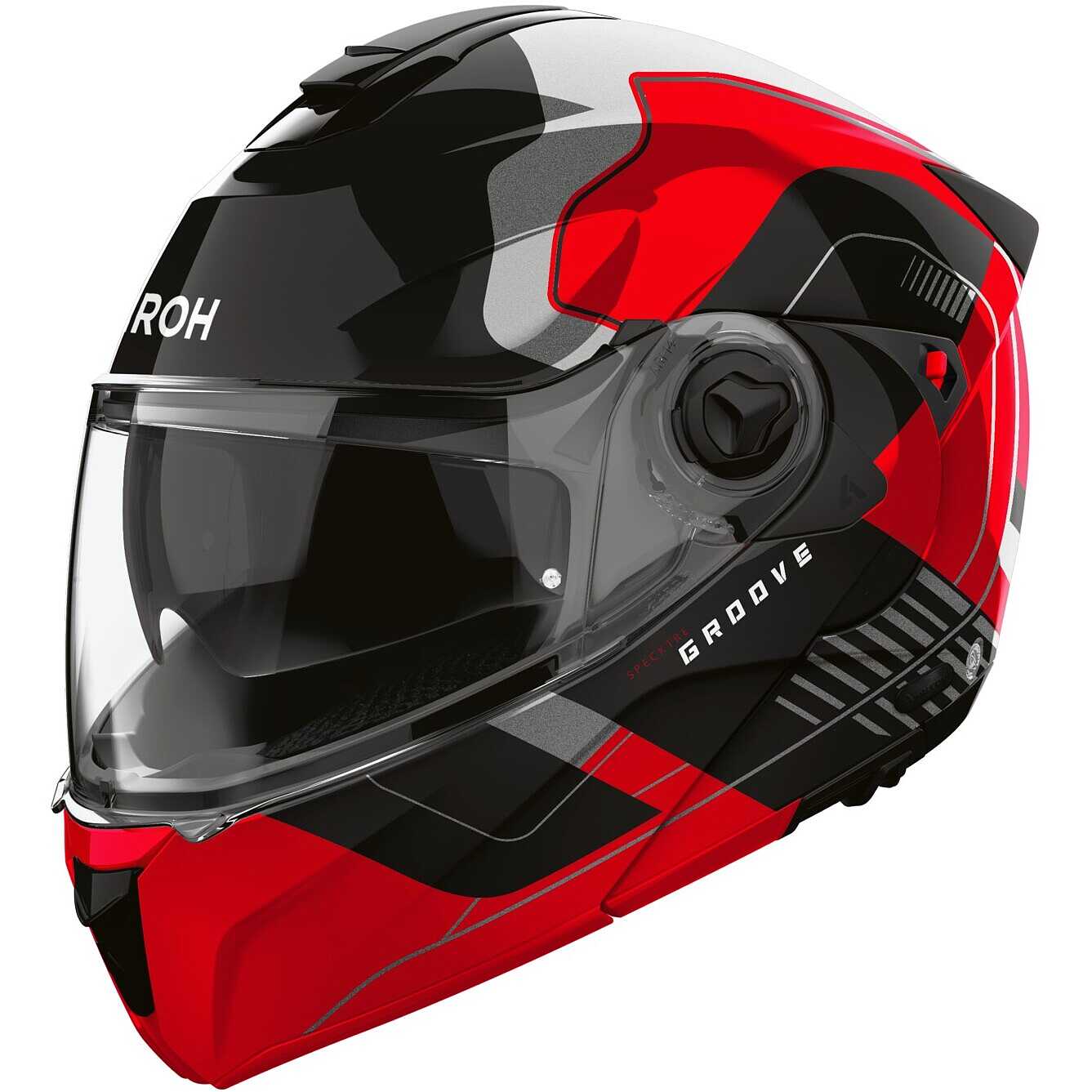Modular Motorcycle Helmet P/J Airoh SPECKTRE GROOVE Glossy Red For Sale ...