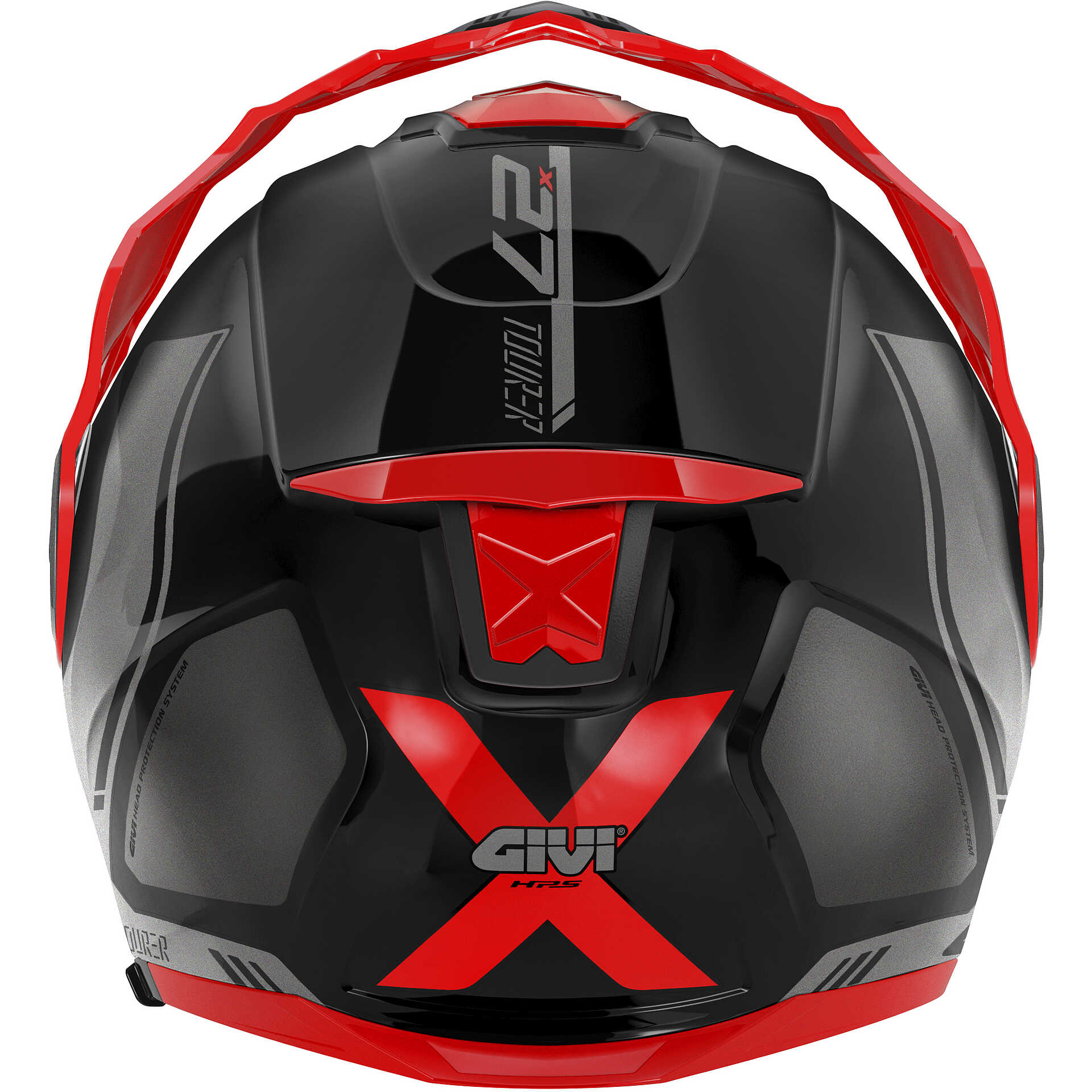 Modular Motorcycle Helmet P / J Givi X.27R TOURER Black Red Graphics ...