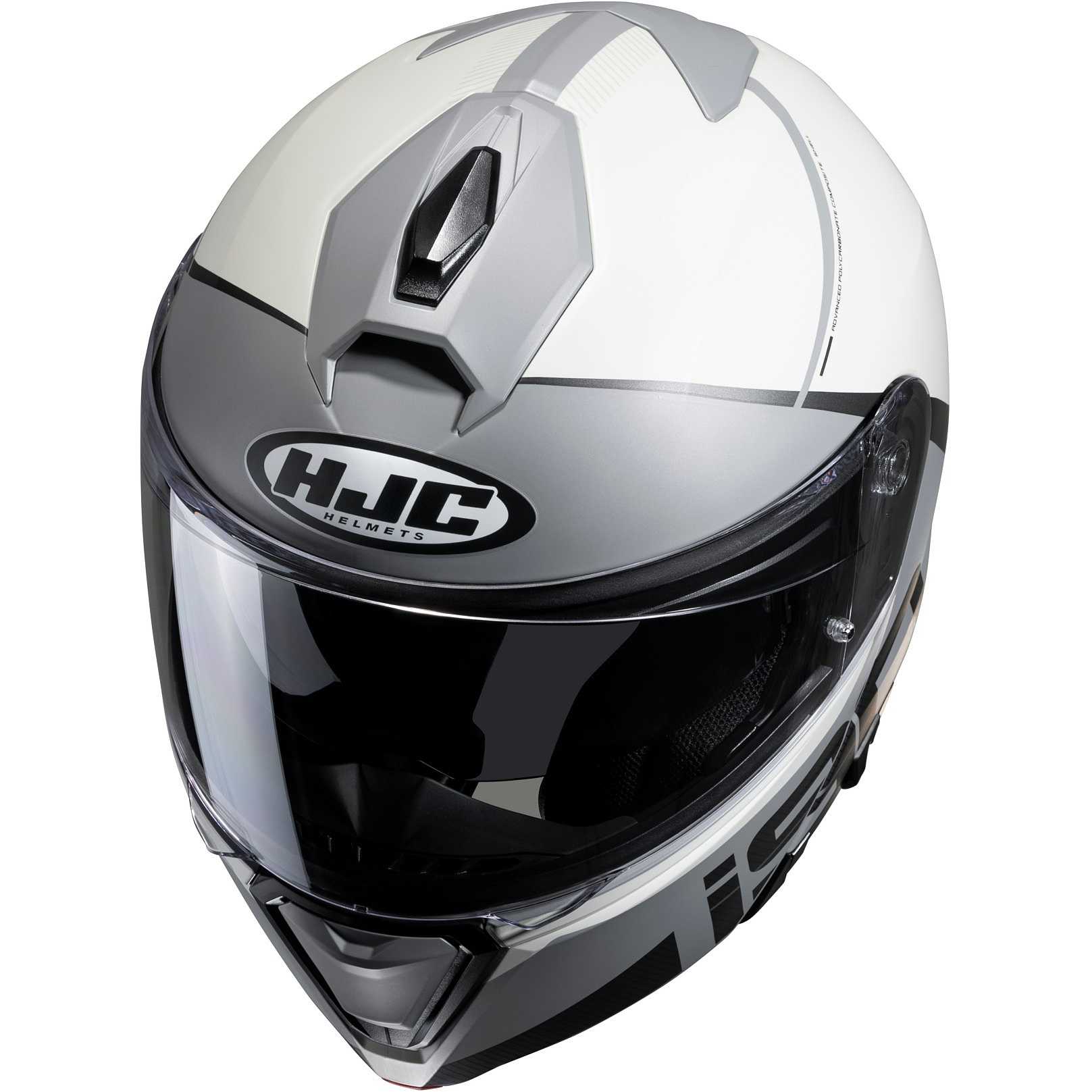 Modular Motorcycle Helmet P / J Hjc i90 MAY MC5SF White Matt Gray For ...