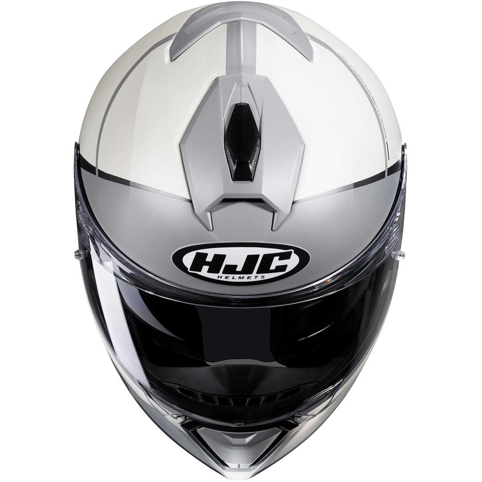 Modular Motorcycle Helmet P / J Hjc i90 MAY MC5SF White Matt Gray For ...