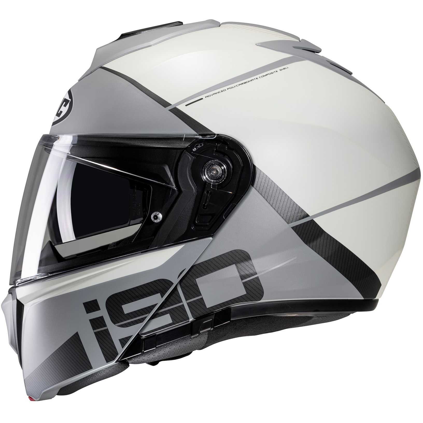 Modular Motorcycle Helmet P / J Hjc i90 MAY MC5SF White Matt Gray For ...