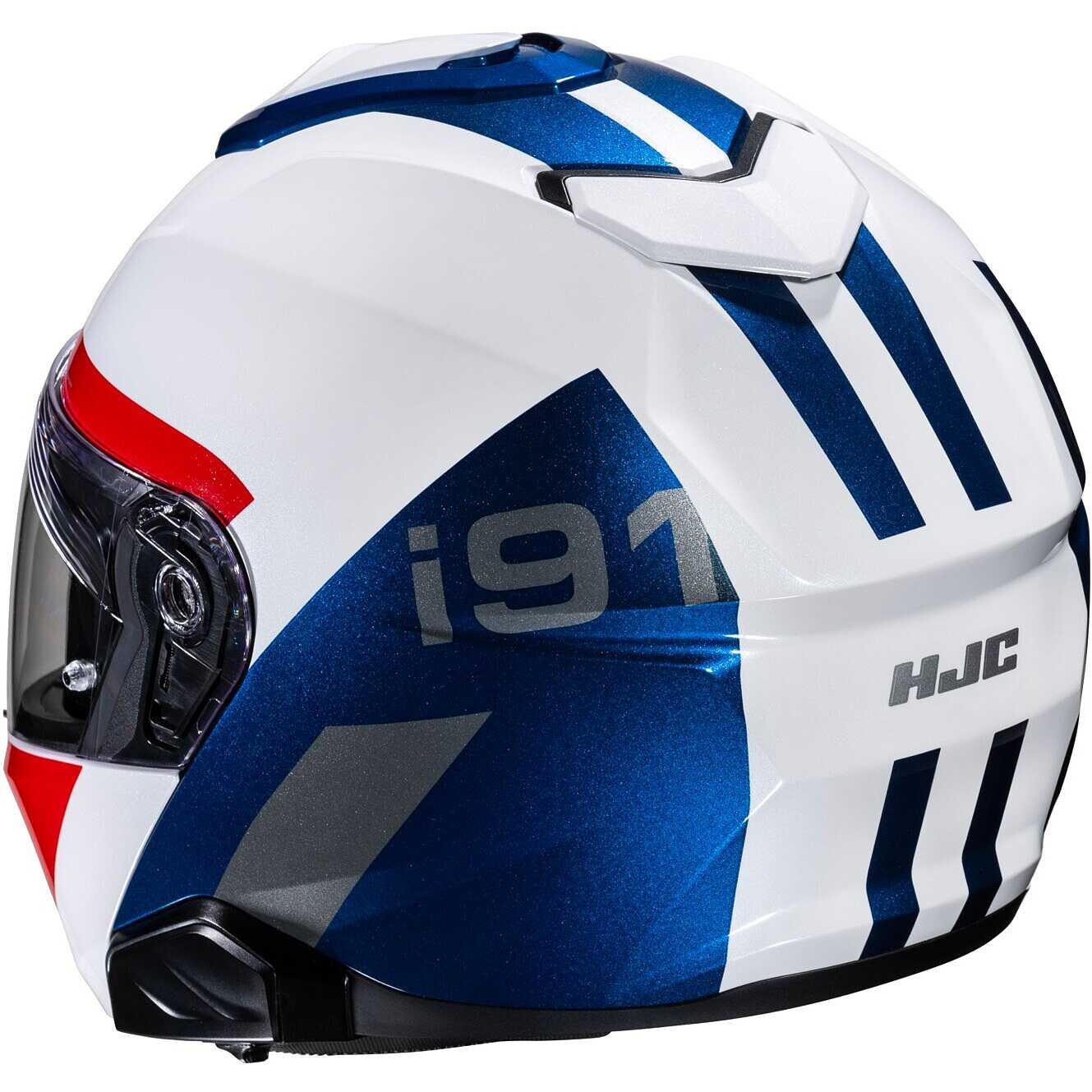 Modular Motorcycle Helmet P/J Hjc i91 BINA MC21 White Blue Red For Sale ...