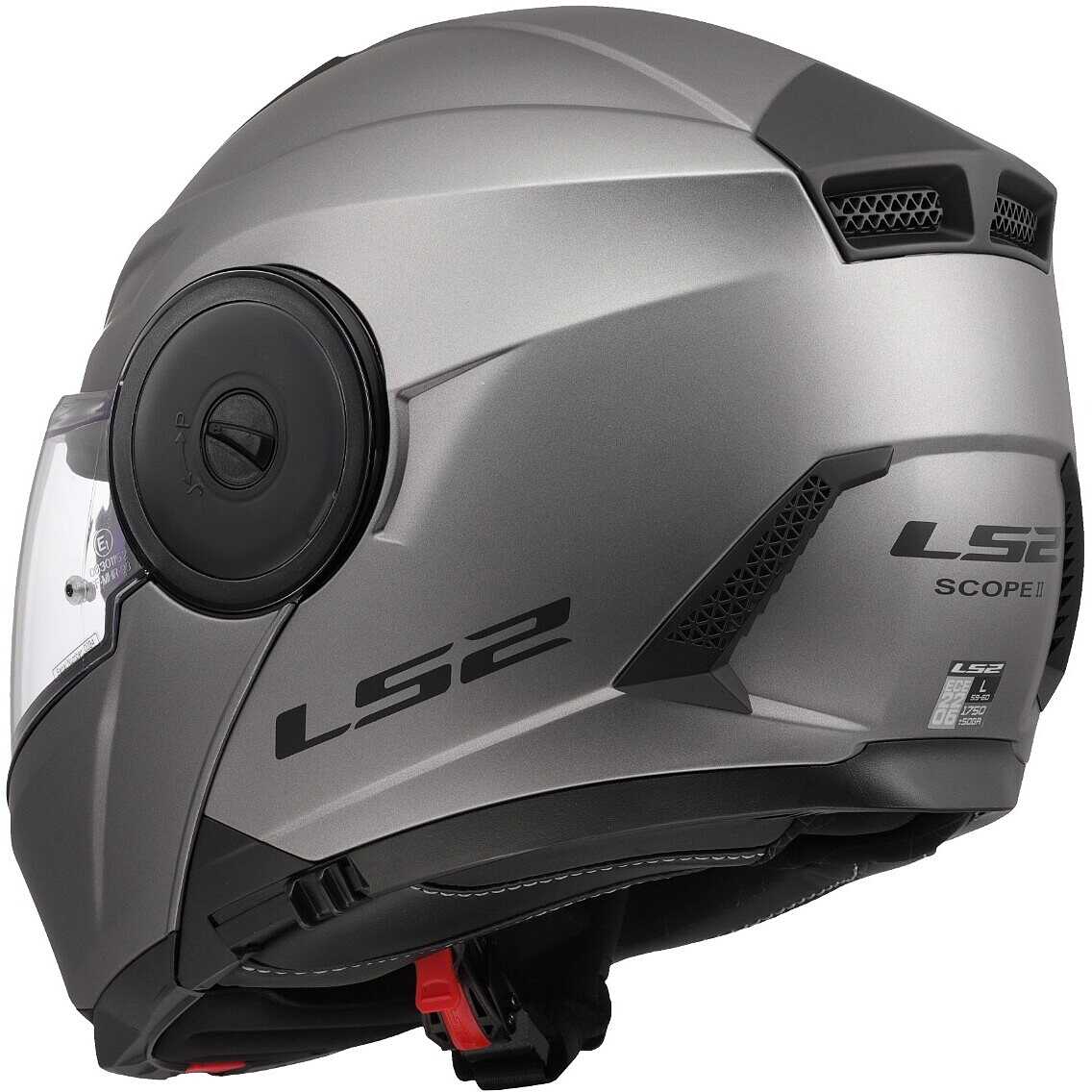 Modular Motorcycle Helmet P/J LS2 FF902 SCOPE II SOLID Matt Titanium For Sale Online - Outletmoto.eu