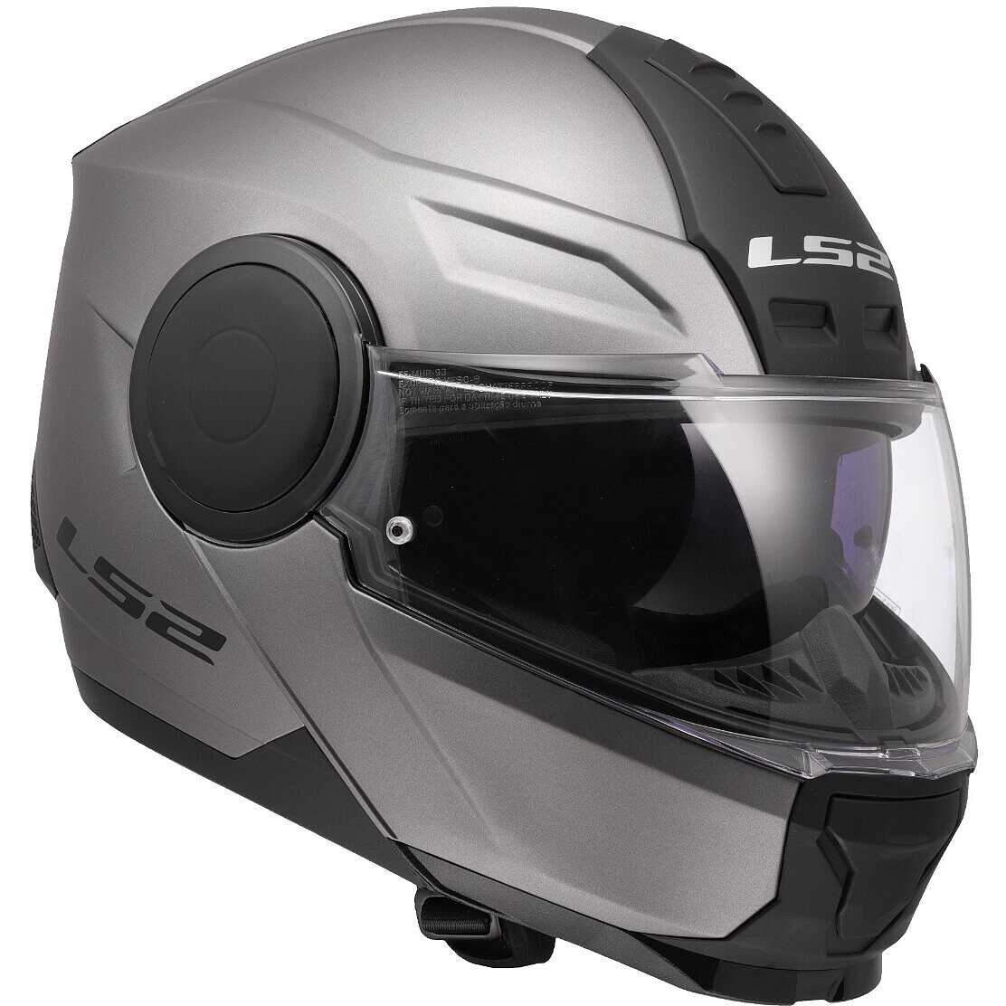 Modular Motorcycle Helmet P/J LS2 FF902 SCOPE II SOLID Matt Titanium ...