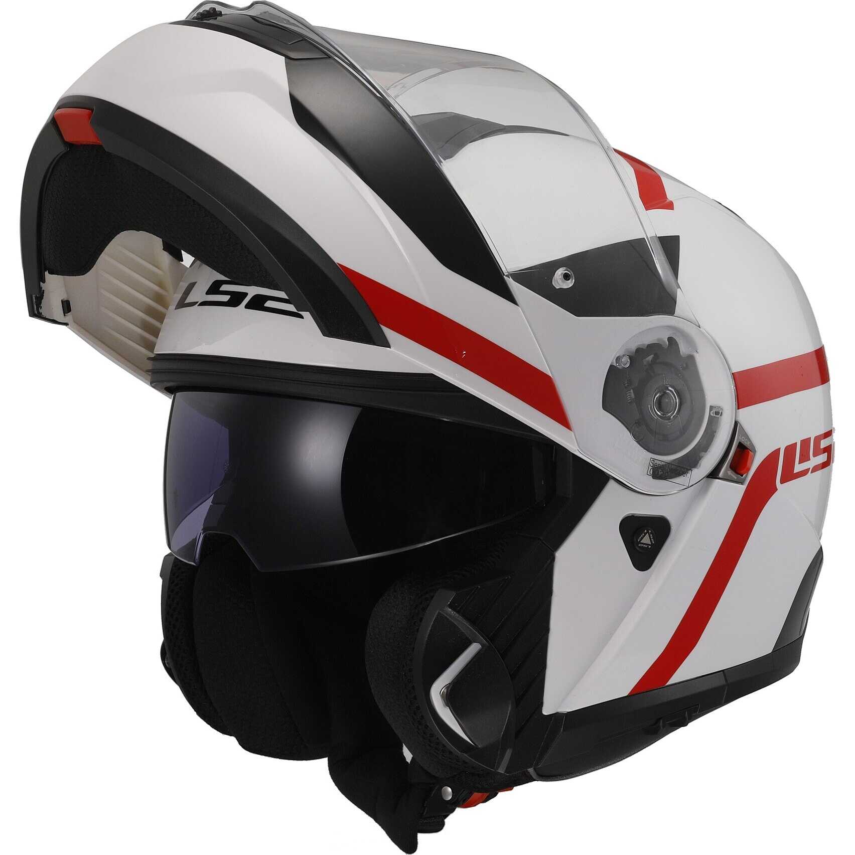 Modular Motorcycle Helmet P / J Ls2 FF908 STROBE II AUTOX White Red For ...
