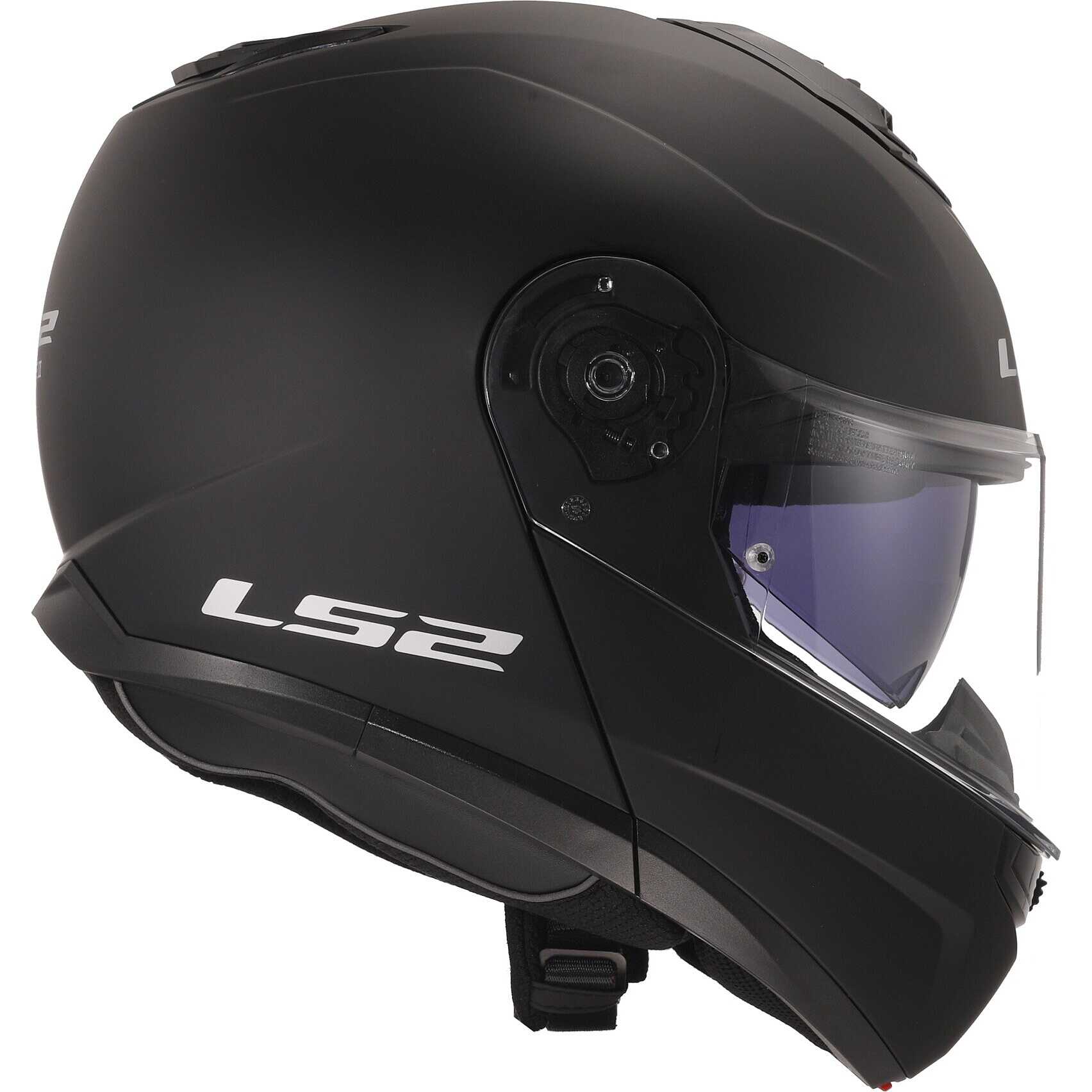 Modular Motorcycle Helmet P / J Ls2 FF908 STROBE II Solid Matt Black ...