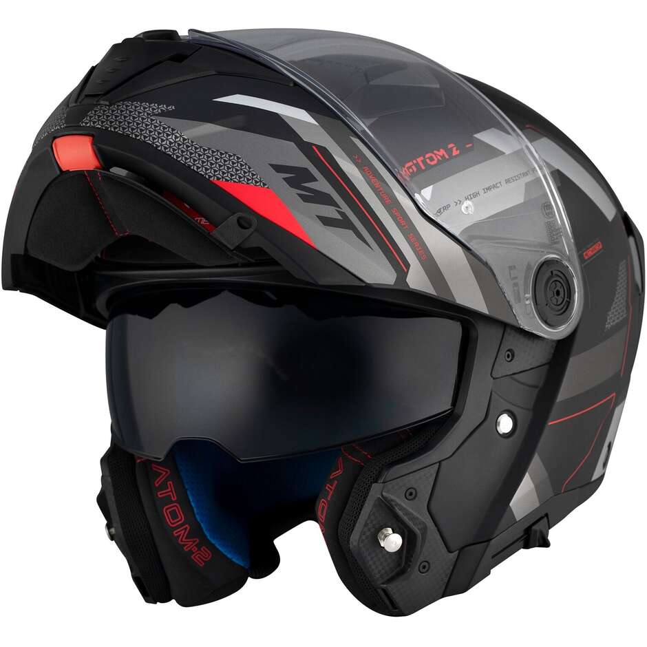 Modular Motorcycle Helmet P/J Mt Helmets ATOM 2 SV BAST D5 Matt For ...
