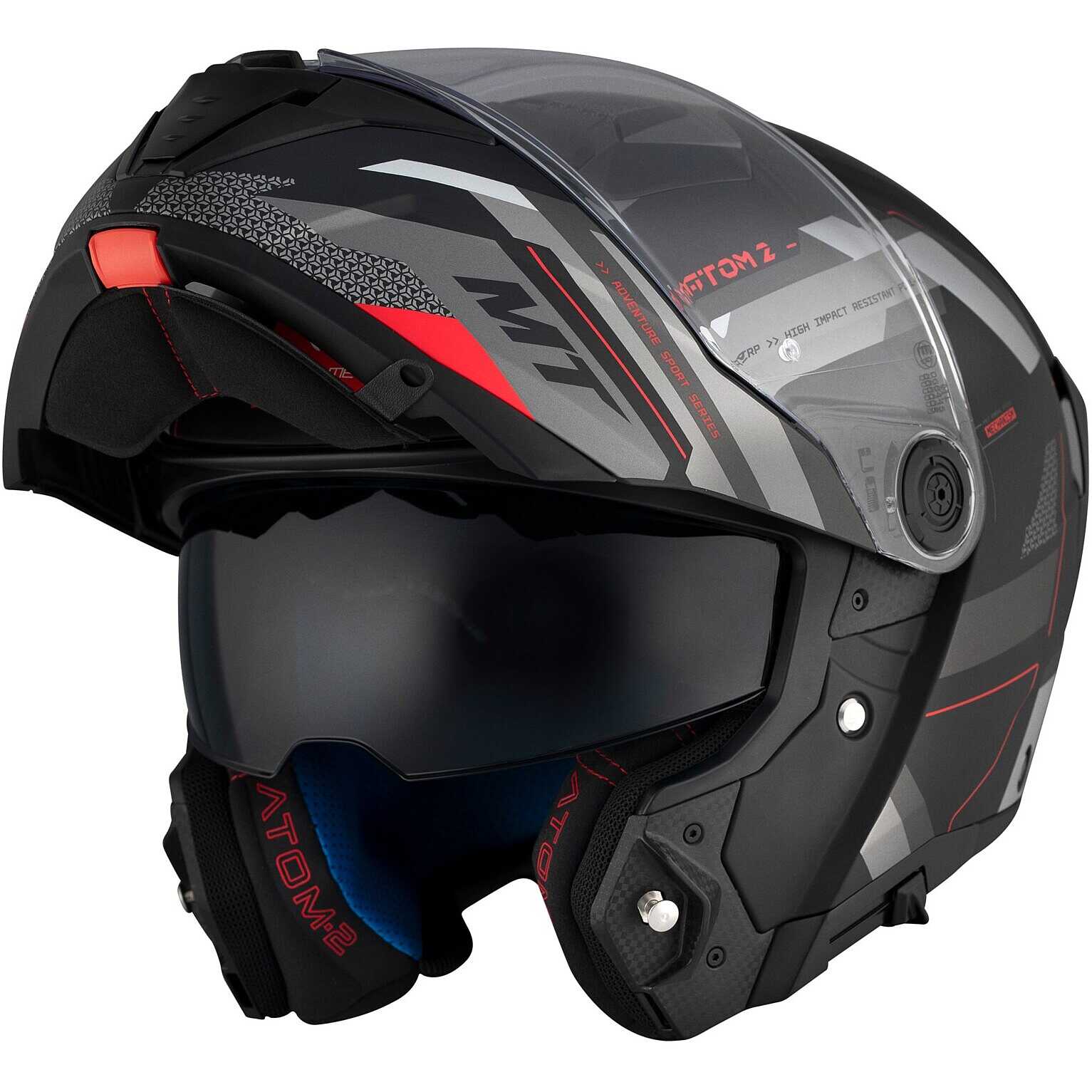 Modular Motorcycle Helmet P/J Mt Helmets ATOM 2 SV BAST D5 Matt For ...