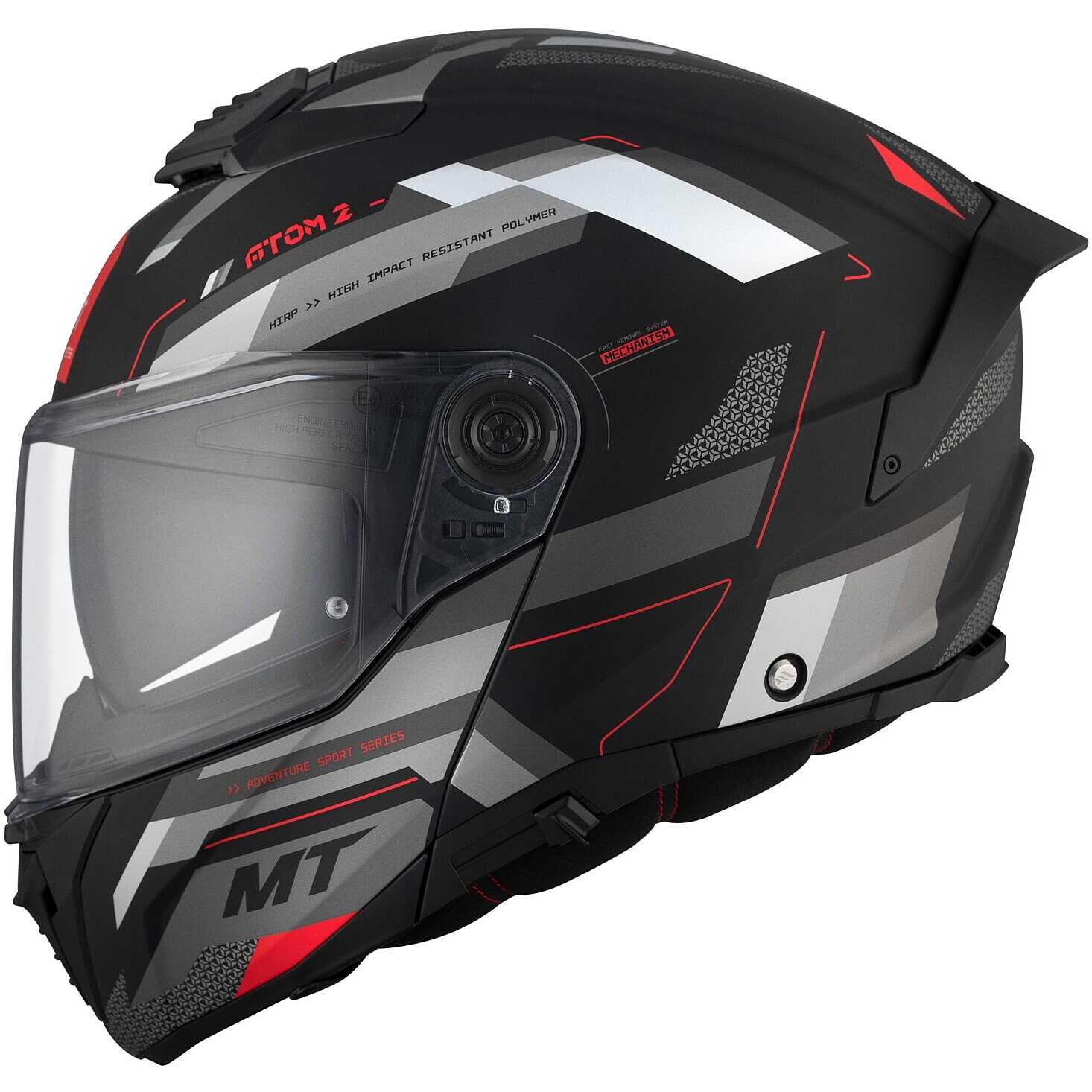 Modular Motorcycle Helmet P/J Mt Helmets ATOM 2 SV BAST D5 Matt For ...