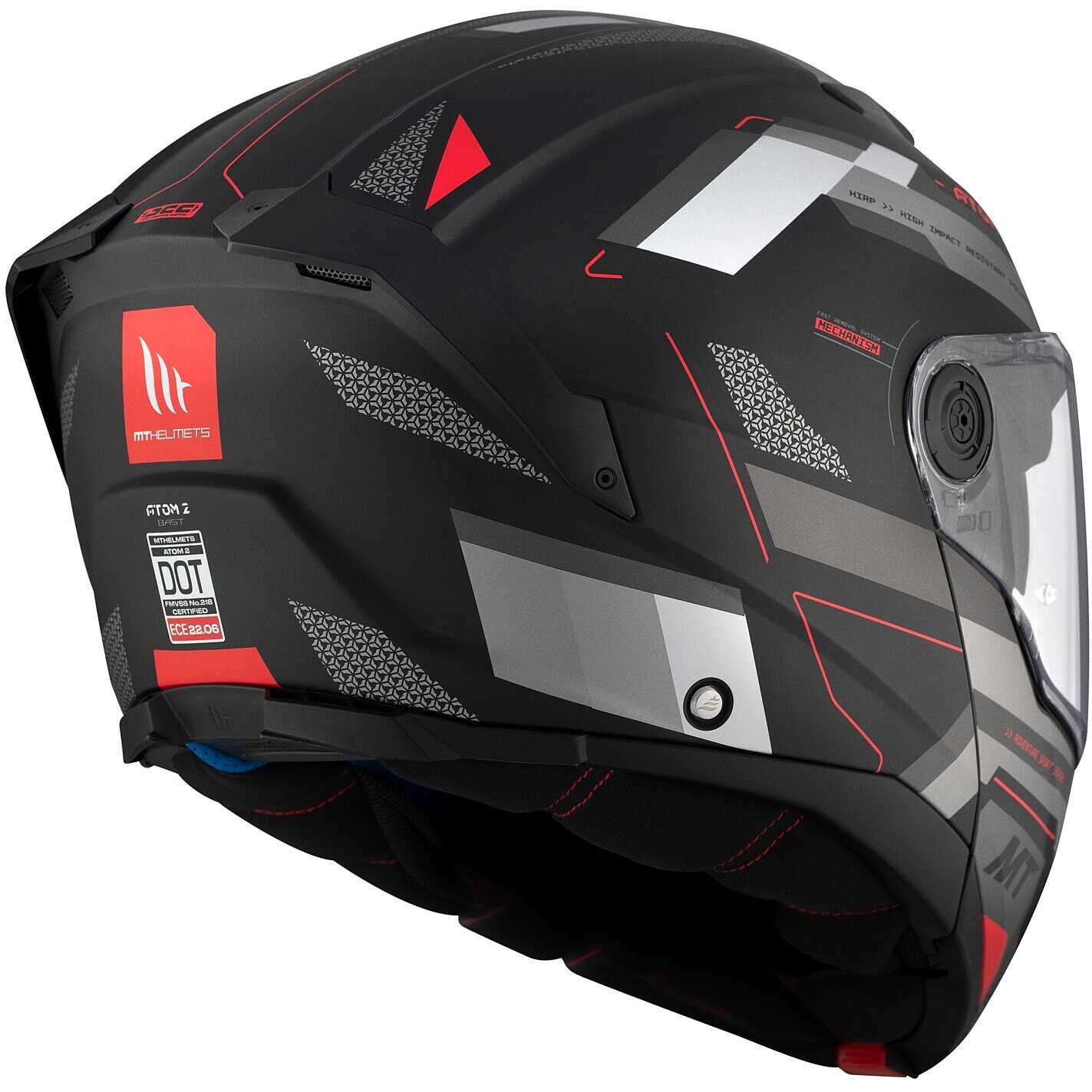Modular Motorcycle Helmet P/J Mt Helmets ATOM 2 SV BAST D5 Matt For ...
