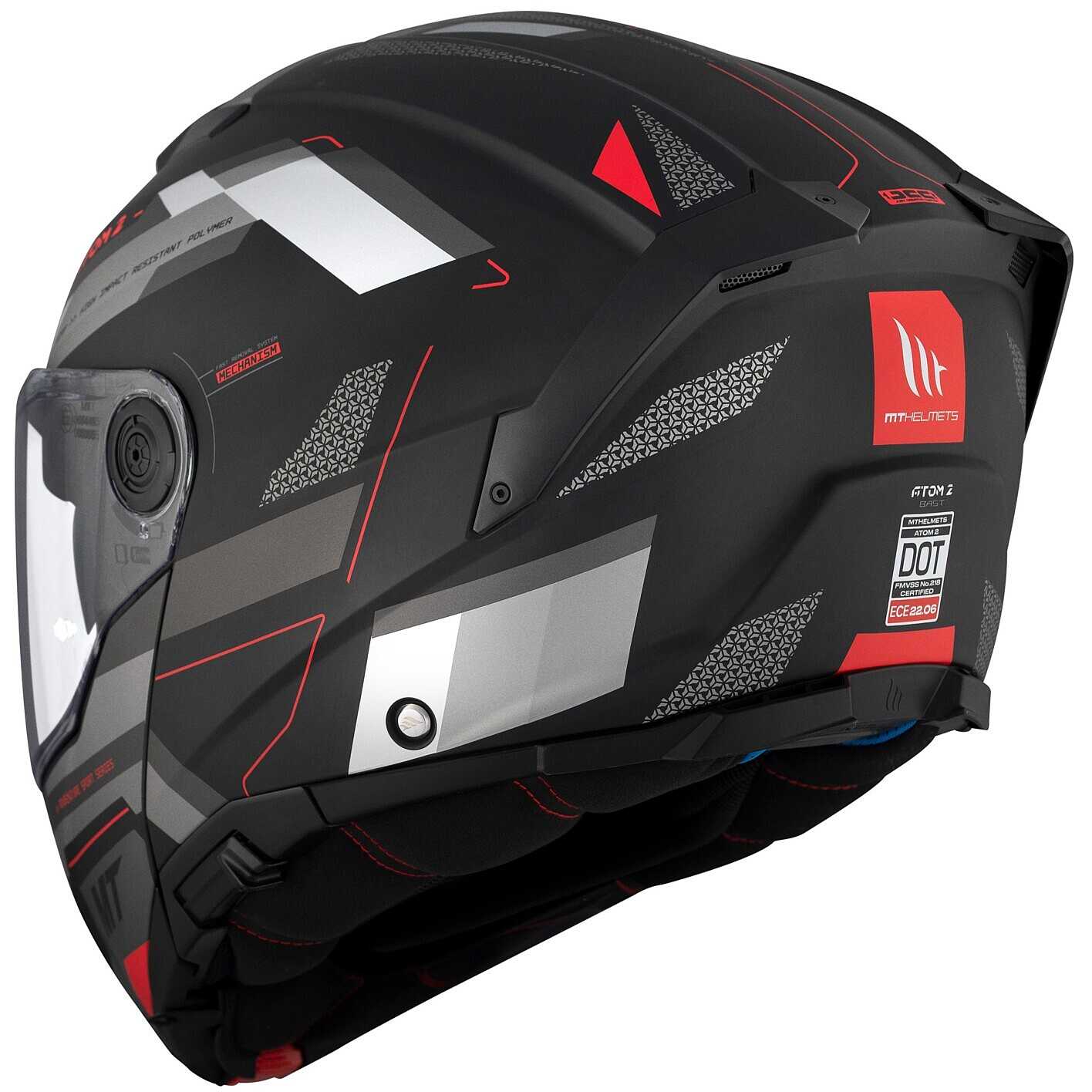 Modular Motorcycle Helmet P/J Mt Helmets ATOM 2 SV BAST D5 Matt For ...