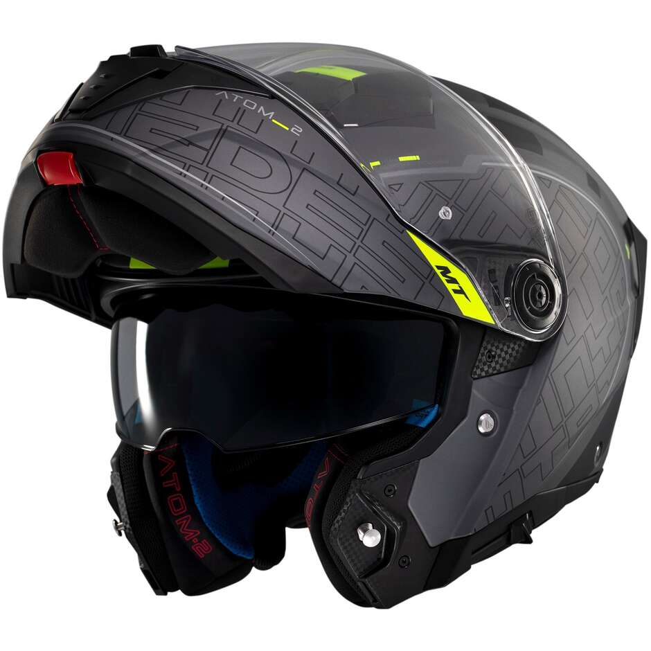 Modular Motorcycle Helmet P/J Mt Helmets ATOM 2 SV DESTINY C2 Matt For ...