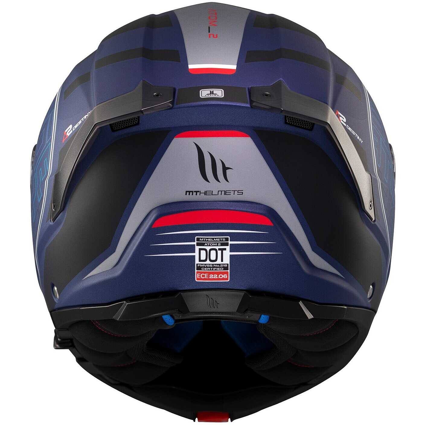 Modular Motorcycle Helmet P/J Mt Helmets ATOM 2 SV DESTINY C7 Matt For ...