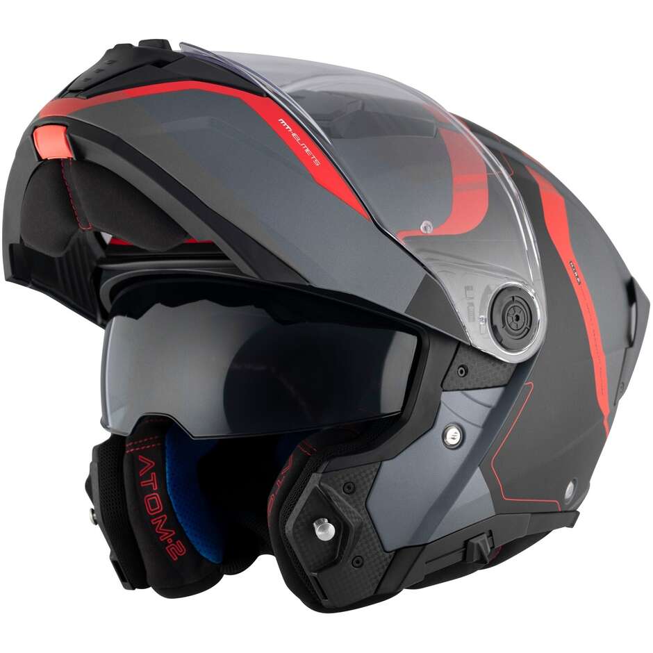 Modular Motorcycle Helmet P/J Mt Helmets ATOM 2 SV EMALLA B15 Matt For ...