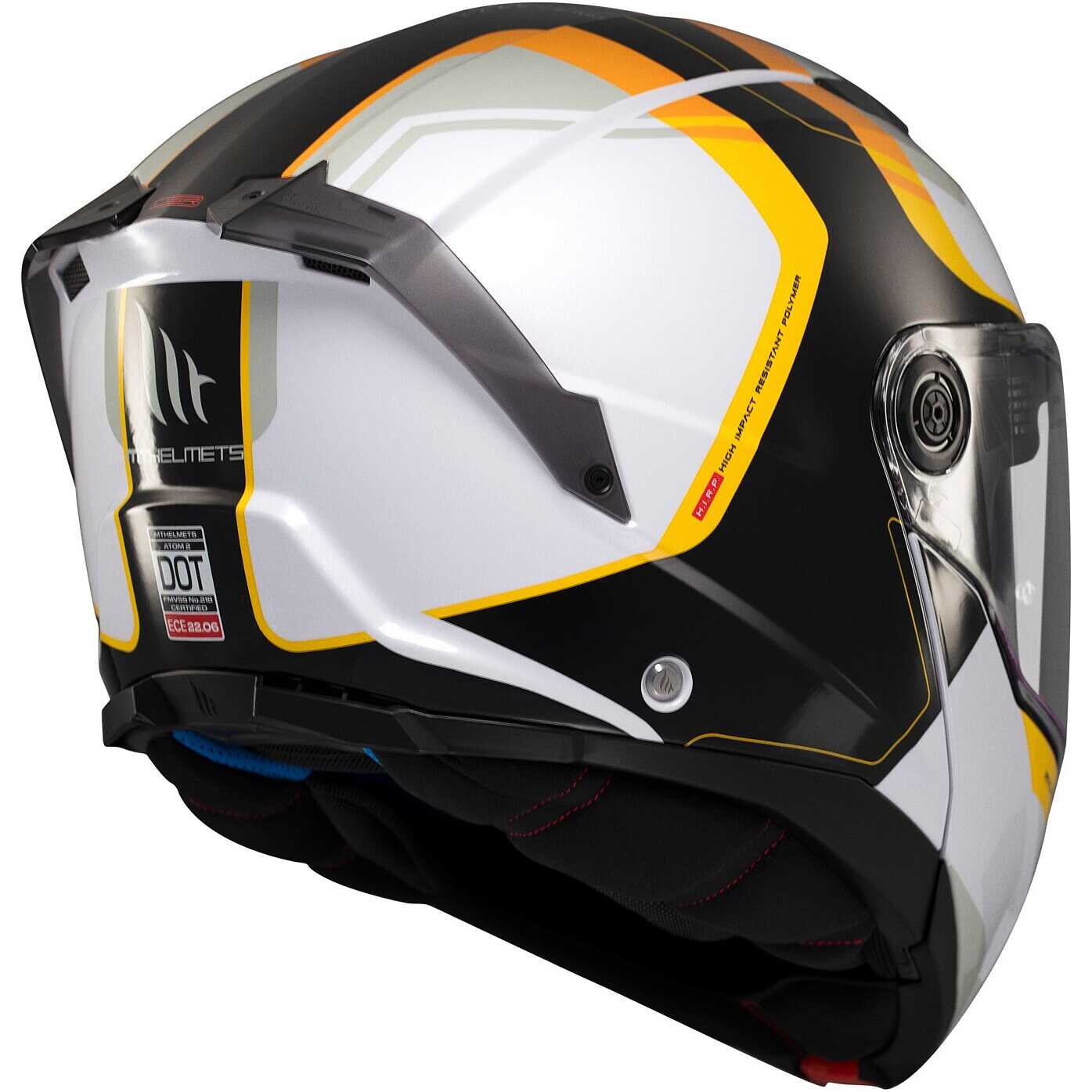 Modular Motorcycle Helmet P/J Mt Helmets ATOM 2 SV EMALLA B3 Glossy For ...