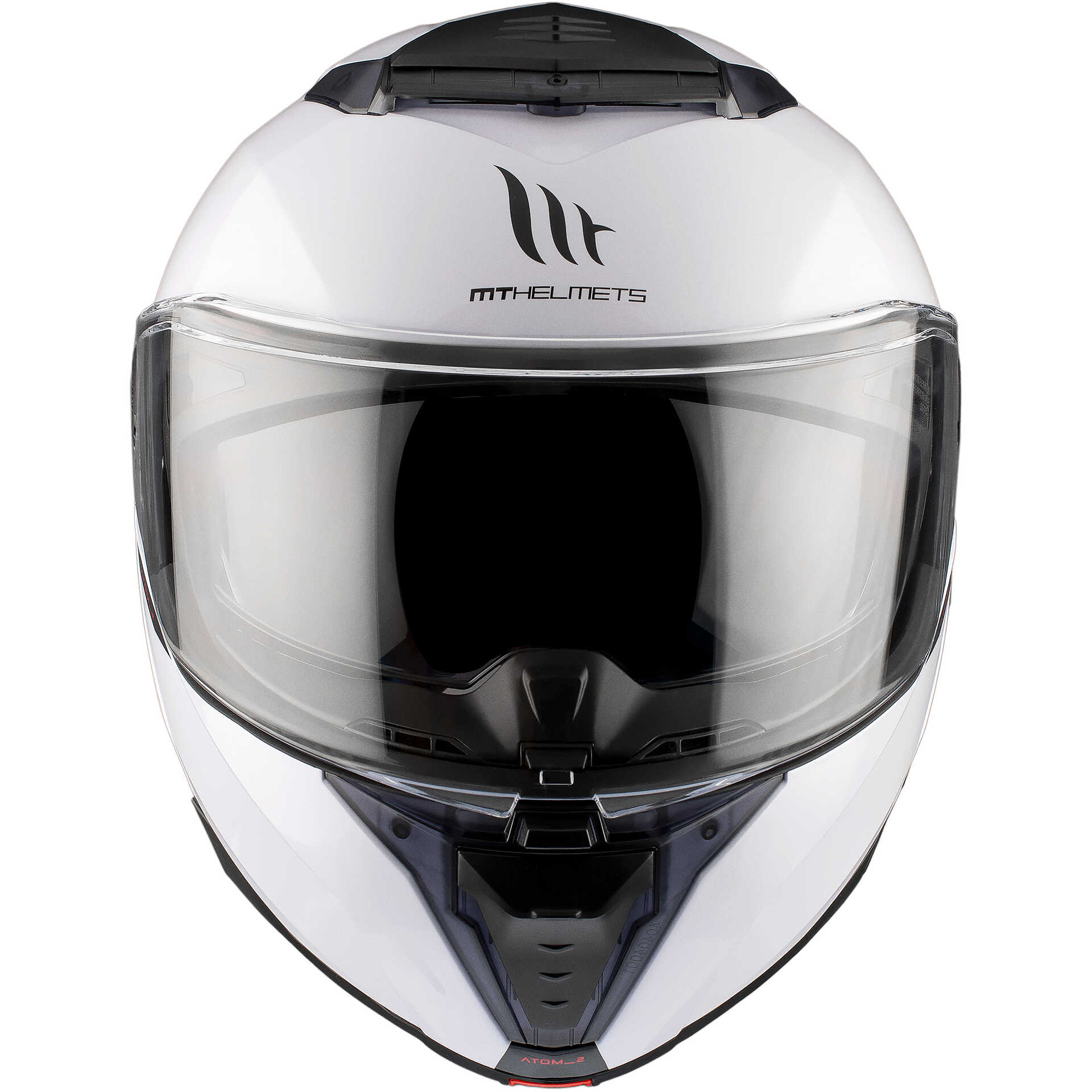 Modular Motorcycle Helmet P/J Mt Helmets ATOM 2 SV SOLID A0 Gloss White ...