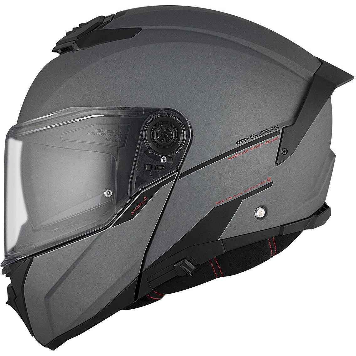 Modular Motorcycle Helmet P/J Mt Helmets ATOM 2 SV SOLID A2 Matt ...