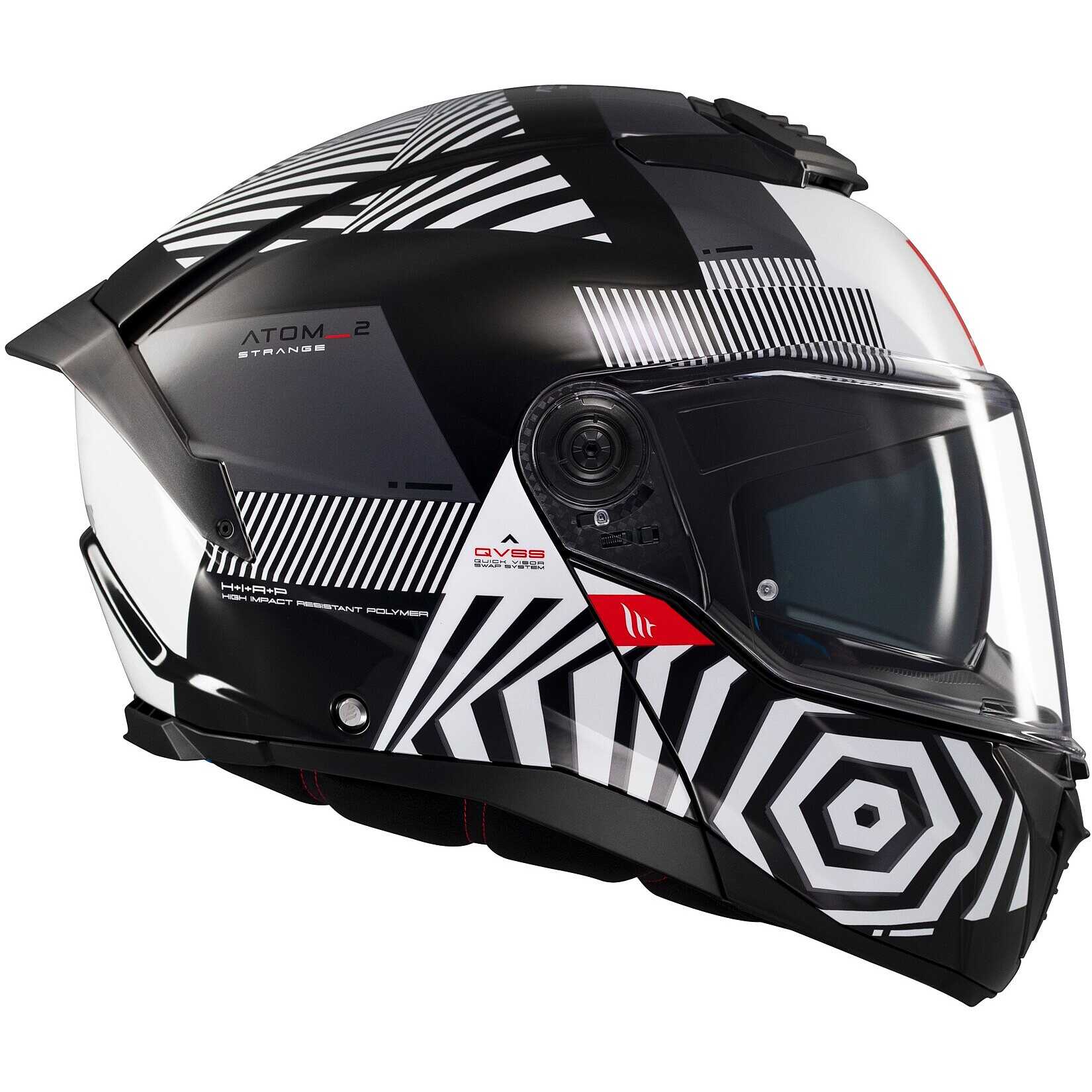 Modular Motorcycle Helmet P/J Mt Helmets ATOM 2 SV STRANGE B2 Glossy ...
