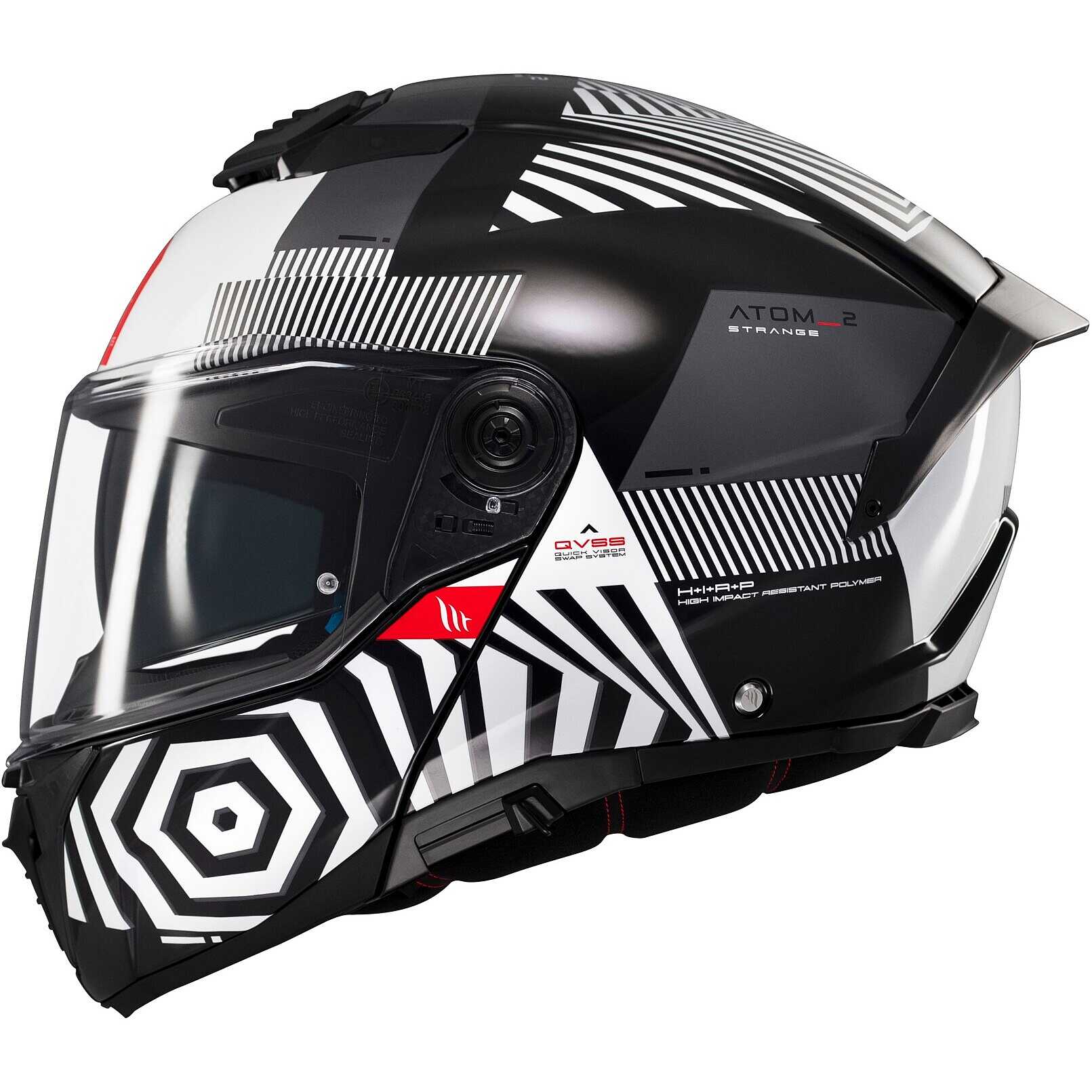 Modular Motorcycle Helmet P/J Mt Helmets ATOM 2 SV STRANGE B2 Glossy ...