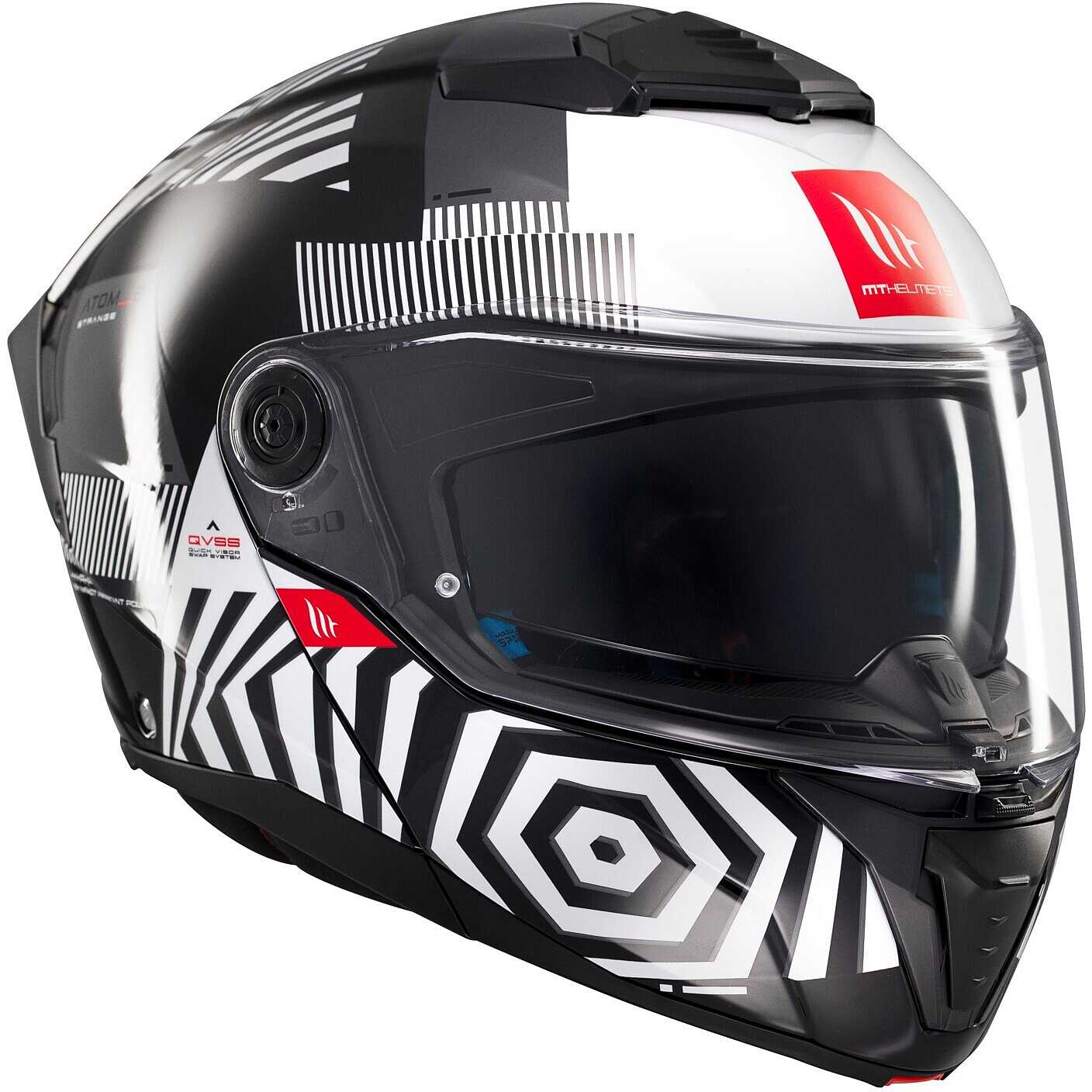 Modular Motorcycle Helmet P/J Mt Helmets ATOM 2 SV STRANGE B2 Glossy ...