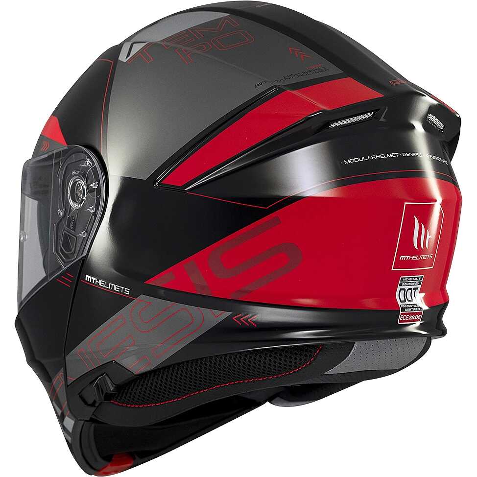 Modular Motorcycle Helmet P/J Mt Helmets GENESIS SV ATEMPO B15 Glossy ...