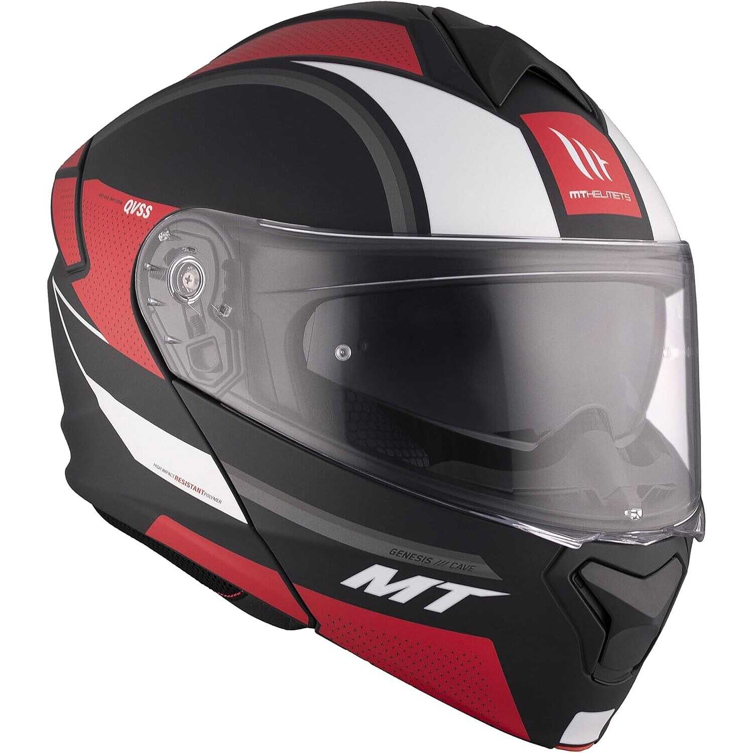 Modular Motorcycle Helmet P/J Mt Helmets GENESIS SV CAVE A5 Matt For ...