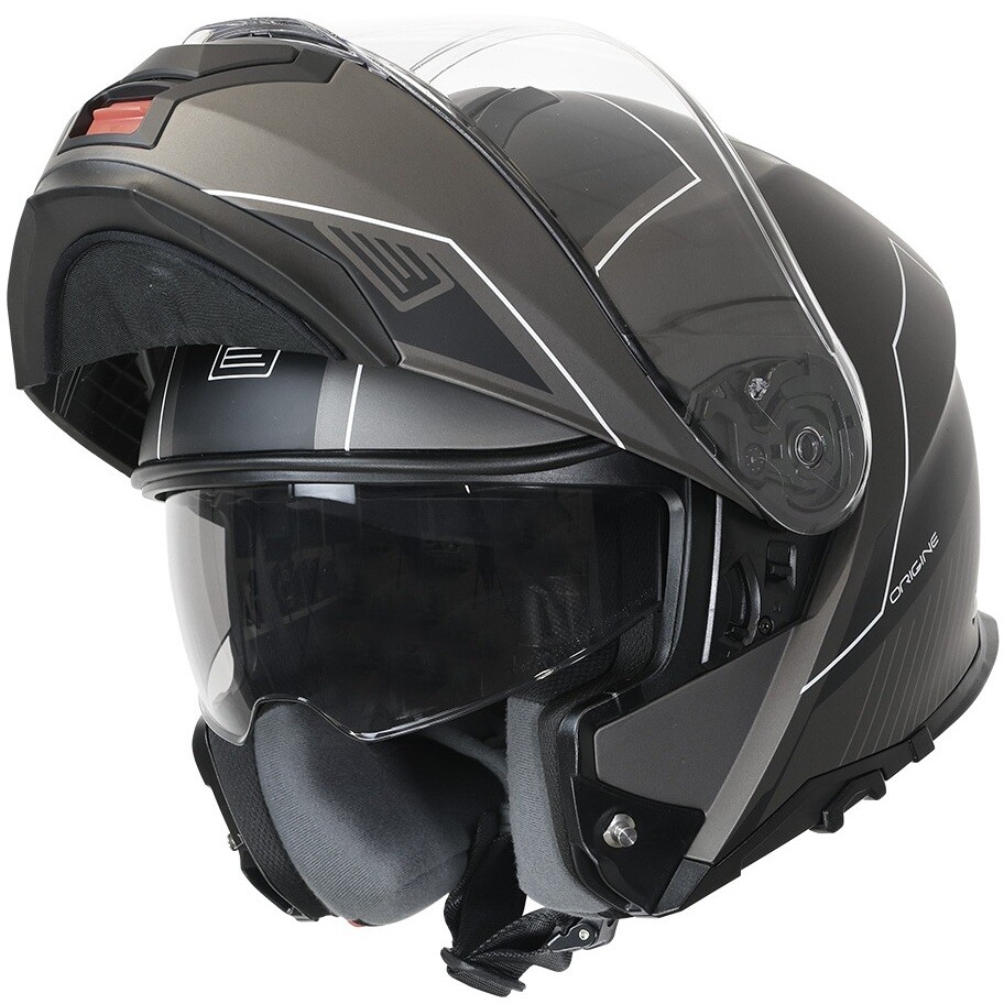 Modular Motorcycle Helmet P/J Origine LOGIC Linear Black Titanium For ...