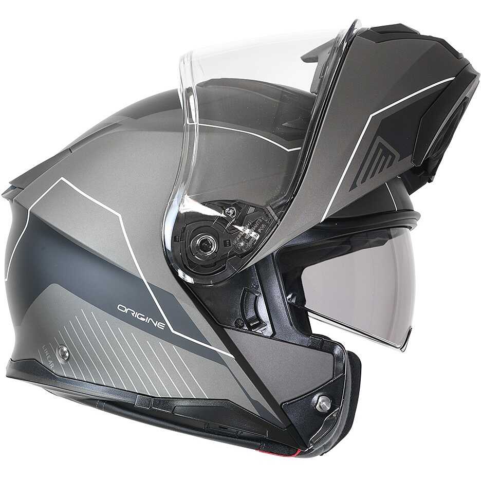 Modular Motorcycle Helmet P/J Origine LOGIC Linear Black Titanium For ...