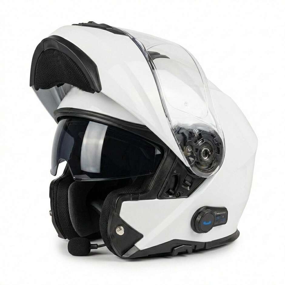 Modular Motorcycle Helmet P/J Origine ORIGINE LOGIC + BT White 22.06 ...