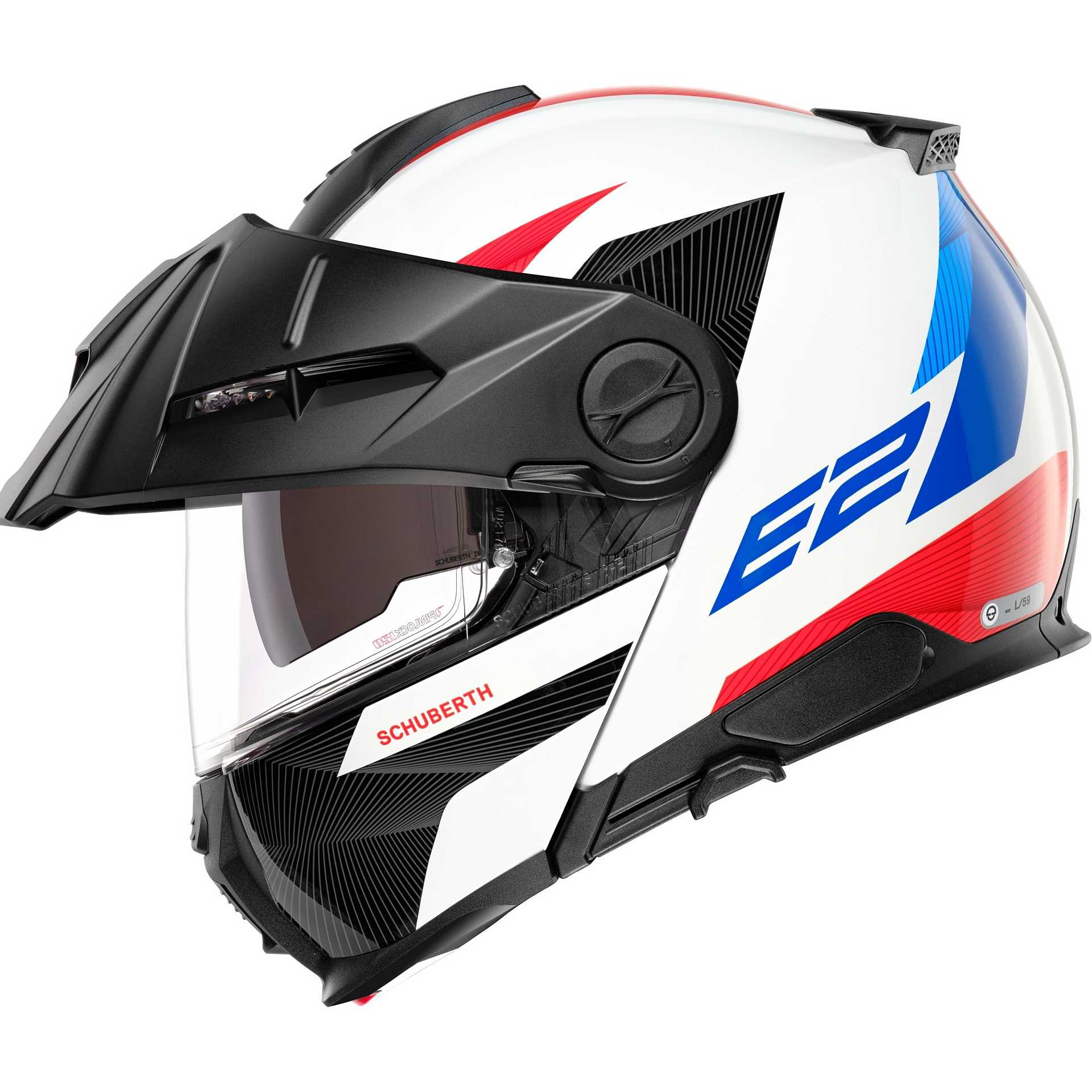 Modular Motorcycle Helmet P / J Schuberth E2 DEFENDER White For Sale Online - Outletmoto.eu