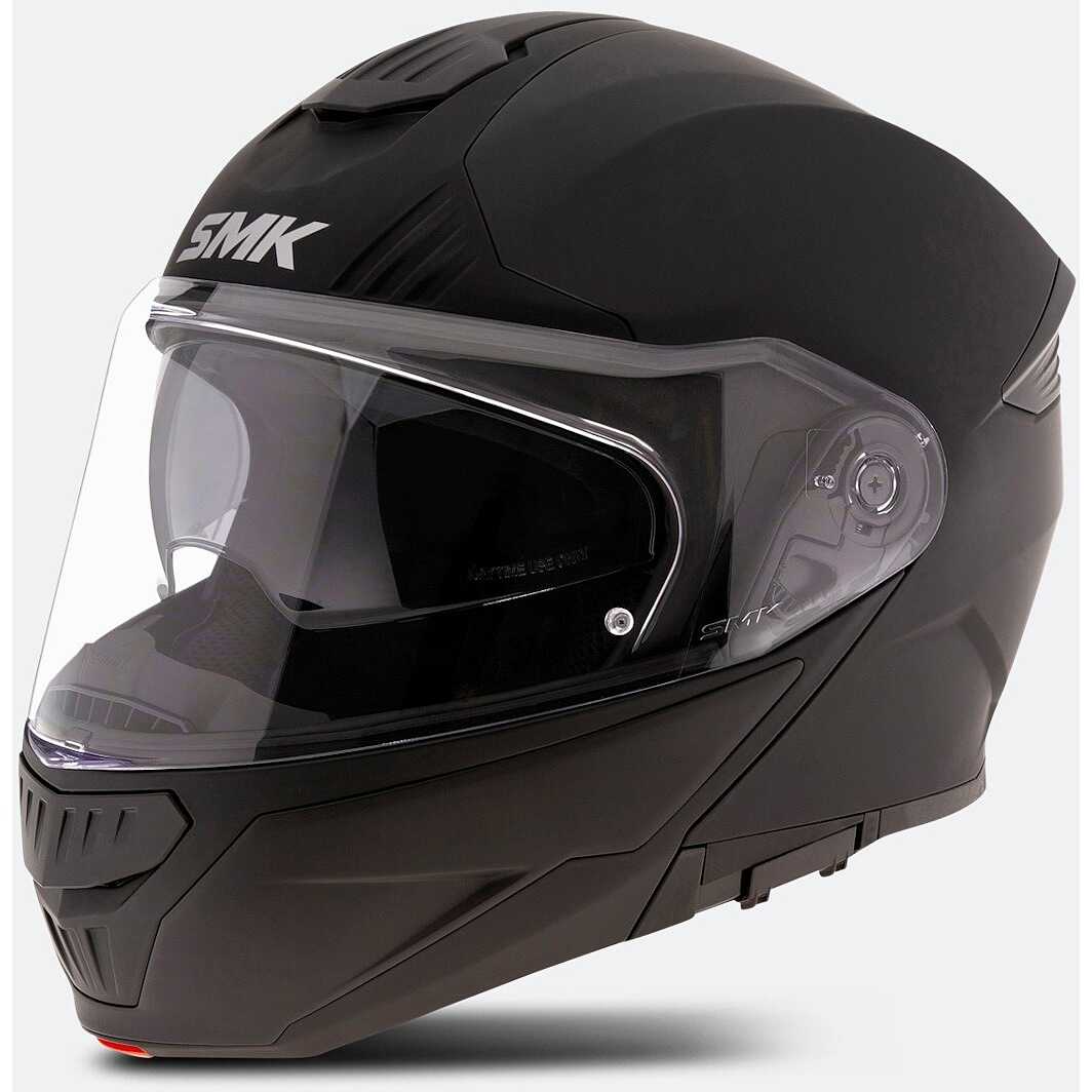 Modular Motorcycle Helmet P/J SMK Gullwing Solid MA200 Matt Black For ...