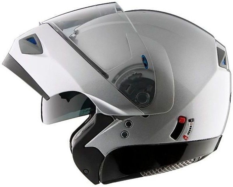 Modular Motorcycle Helmet Visor Silber Doppel Openable Vemar Jiano ...
