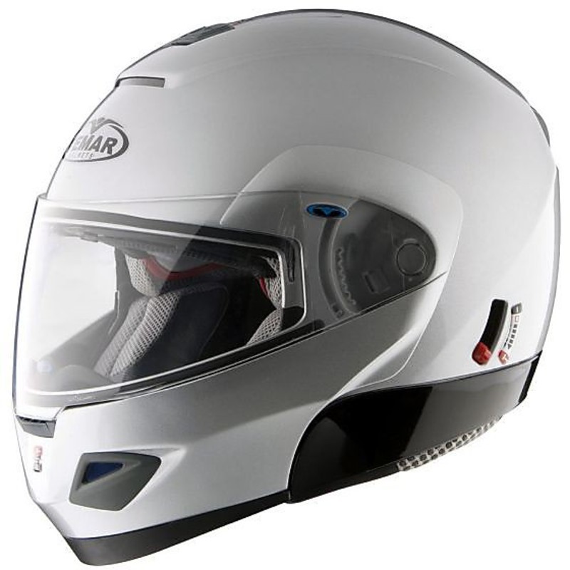 Modular Motorcycle Helmet Visor Silber Doppel Openable Vemar Jiano ...