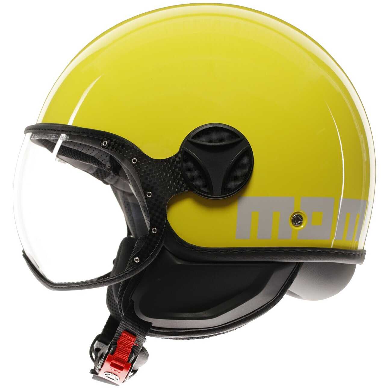 Momo Design FGTR CLASSIC Candy Jet Motorcycle Helmet Yellow White For ...