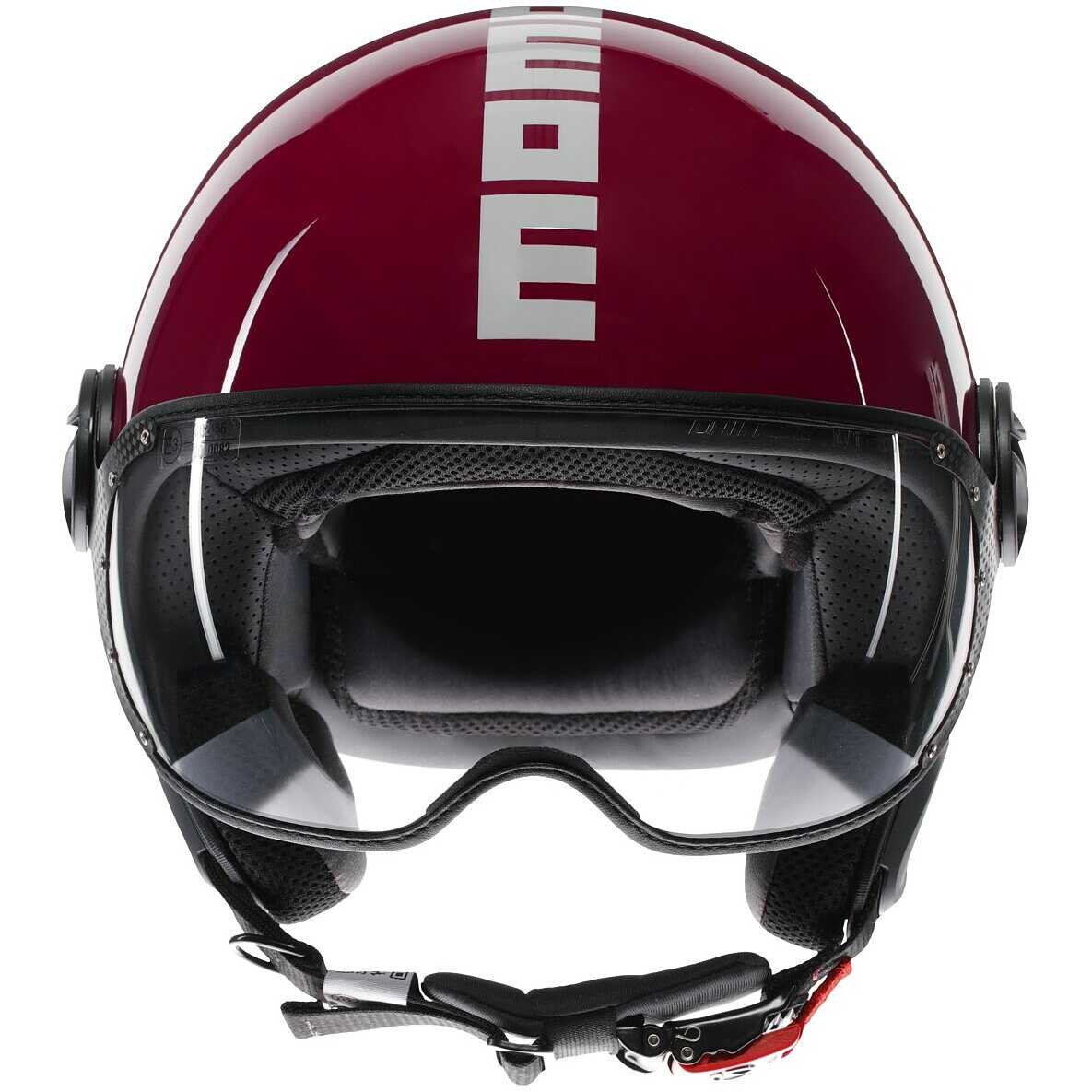 Momo Design FGTR CLASSIC Candy Lila Weiß Motorrad Jethelm Online ...