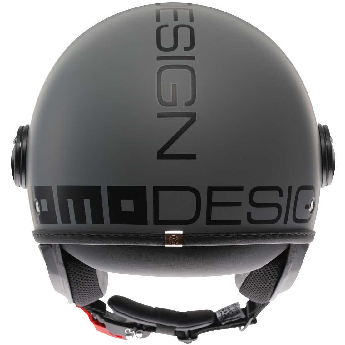 Momo Design FGTR CLASSIC Mono Jet Motorcycle Helmet Matt Grey Black For ...