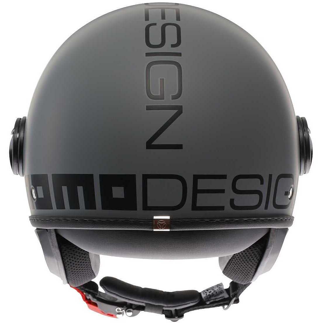 Momo Design FGTR CLASSIC Mono Jet Motorcycle Helmet Matt Grey Black For ...