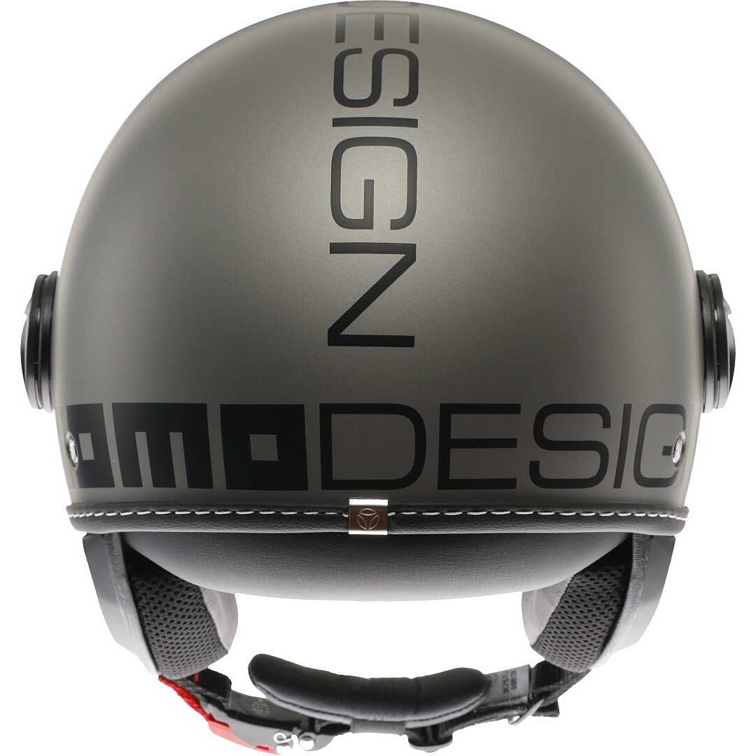 Momo Design FGTR EVO Mono Titanium Matt Black Motorcycle Jet Helmet For ...