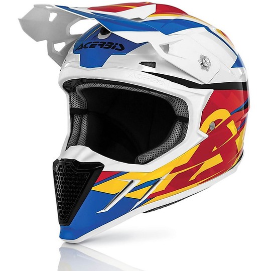 Moto Cross Enduro Helm Acerbis Profile 2.0 Hellraiser Weiß Rot Online ...