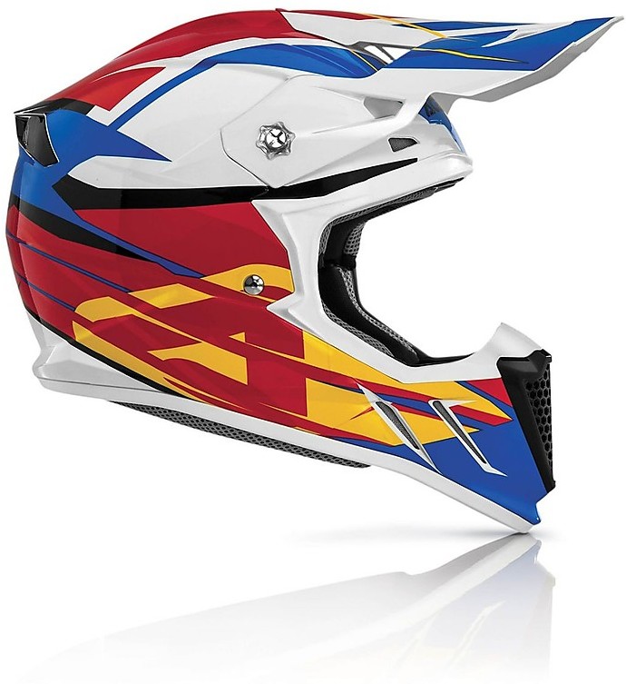 Moto Cross Enduro Helm Acerbis Profile 2.0 Hellraiser Weiß Rot Online ...