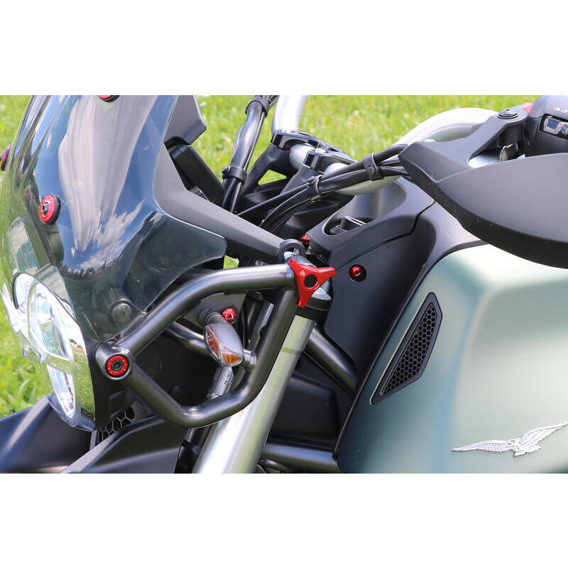 Moto Guzzi V85 TT CNC Racing Red Windshield Registers For Sale Online ...