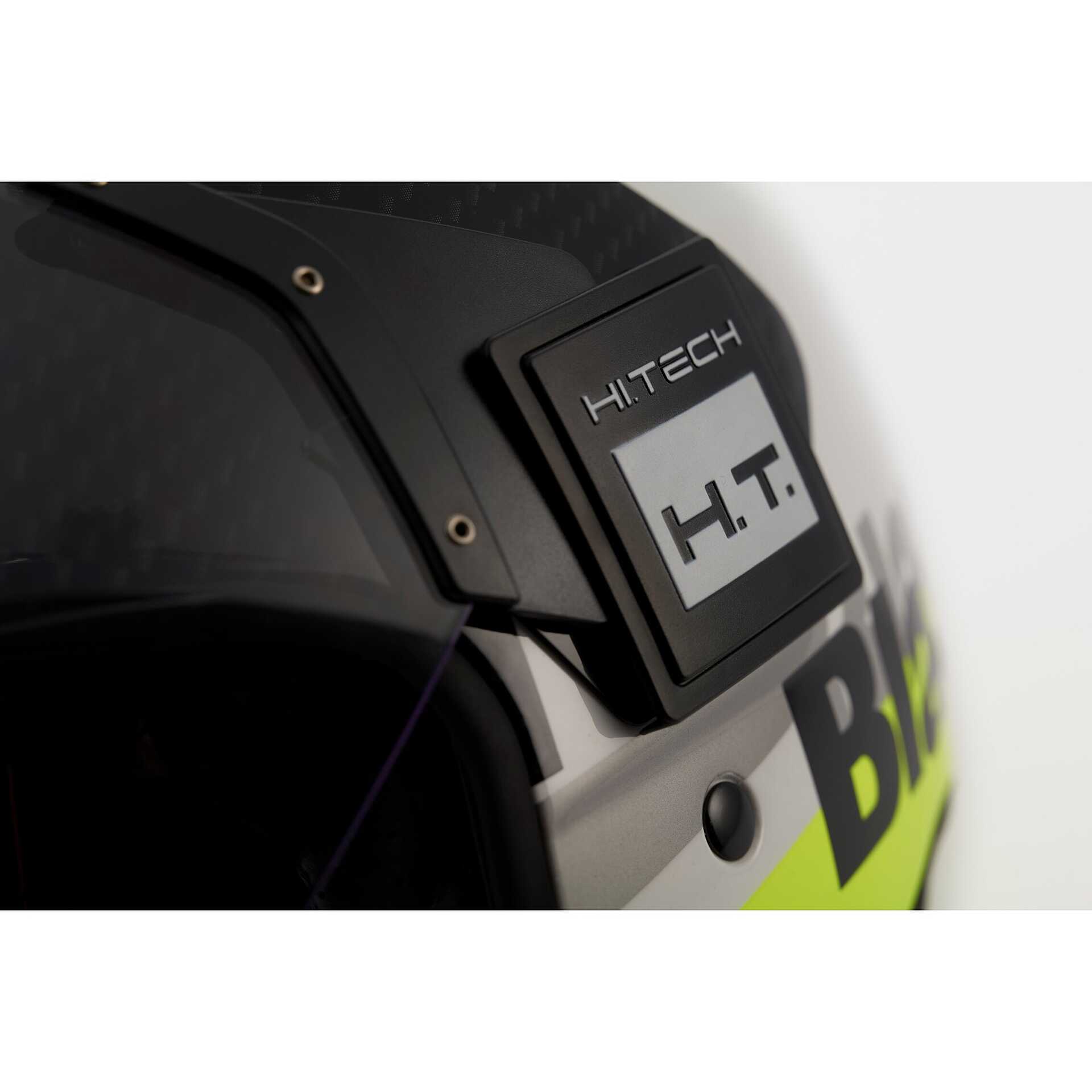 Moto Jet Helm in Blauer BET HT Fiber Weiß Gelb Fluo Schwarz Online ...