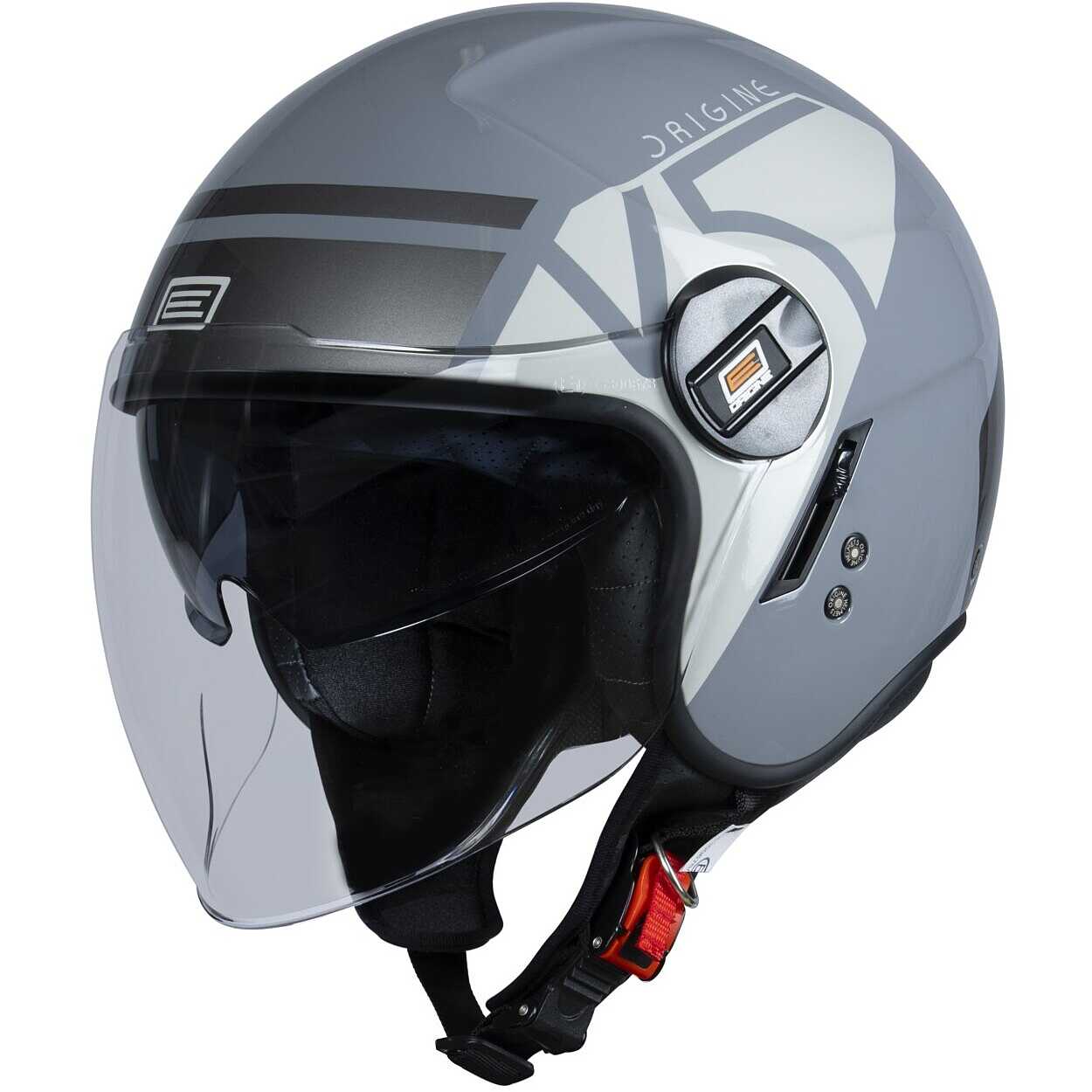 Moto Jet Helm Origin ALPHA V5 Cool Glänzend Grau Online-Verkauf ...