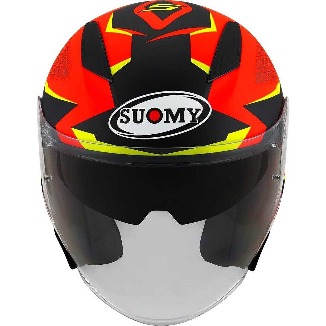 Moto Jet Helmet Suomy SPEEDJET LUMINISM Matt Red For Sale Online ...