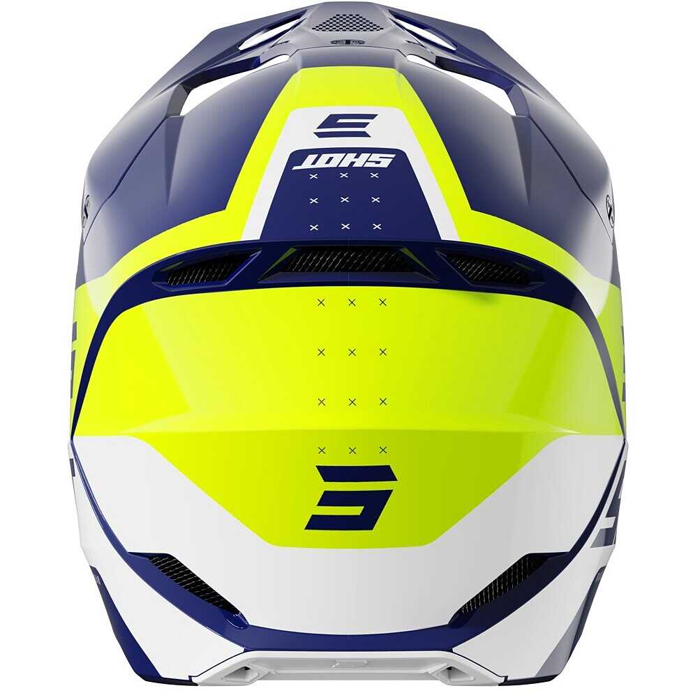 Motocross Enduro Helmet Shot FURIOUS LEAGUE Yellow Blue Gloss For Sale ...