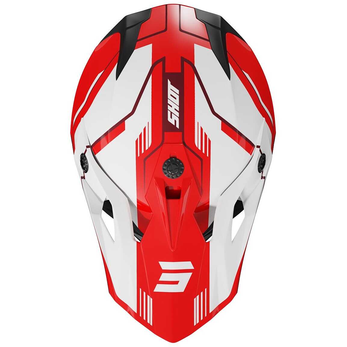 Motocross Enduro Helmet Shot PULSE LINES Gloss Red For Sale Online ...